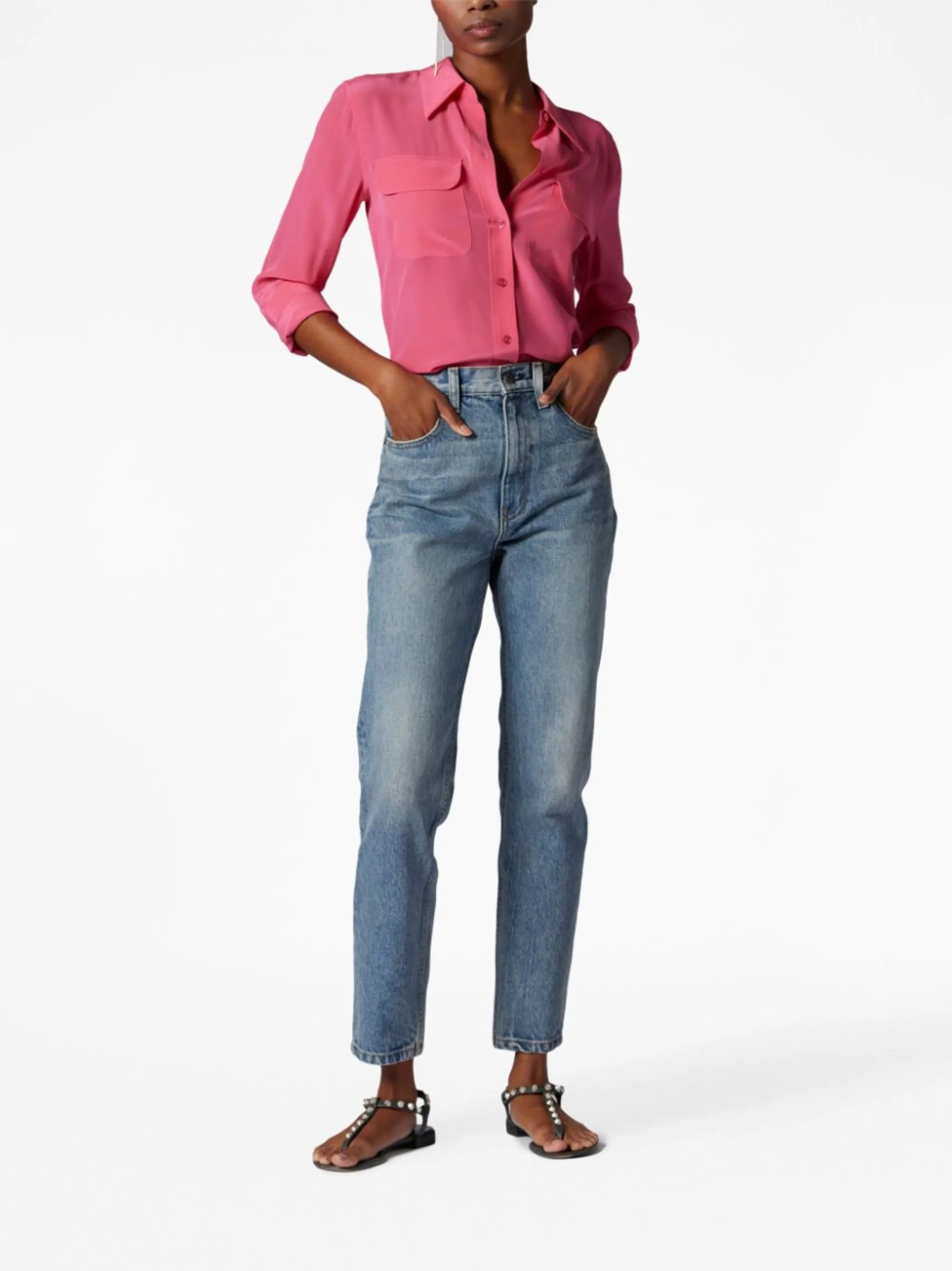 Equipment flap-pocket silk shirt | Eraldo.com US Equipment flap-pocket silk shirt | Eraldo.com US