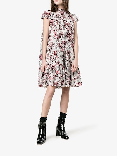 Erdem Buff floral fil coupé dress | Browns