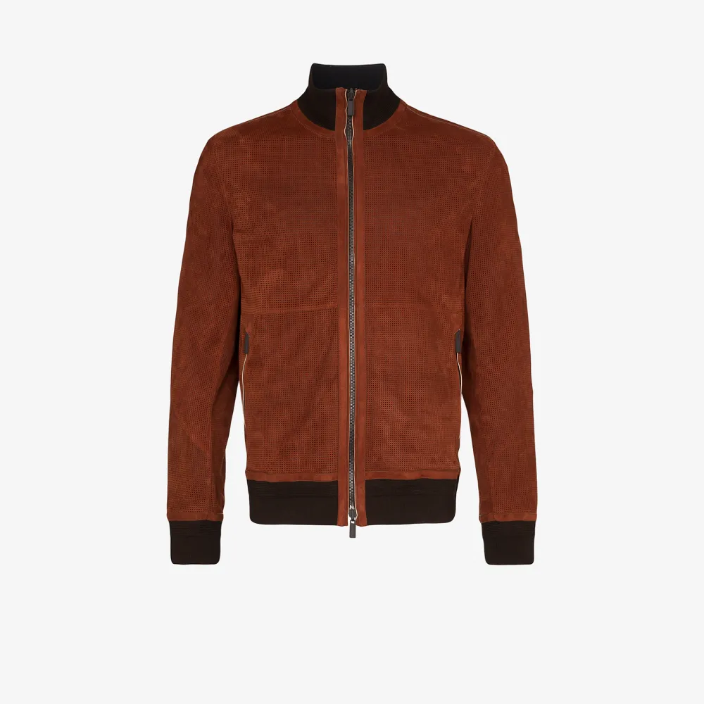 Ermenegildo Zegna leather bomber jacket | Browns