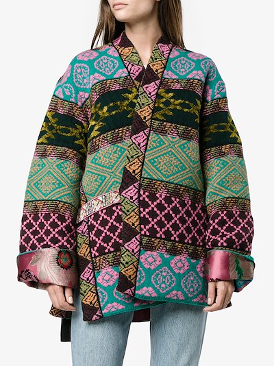 Etro Reversible patchwork jacket | Browns