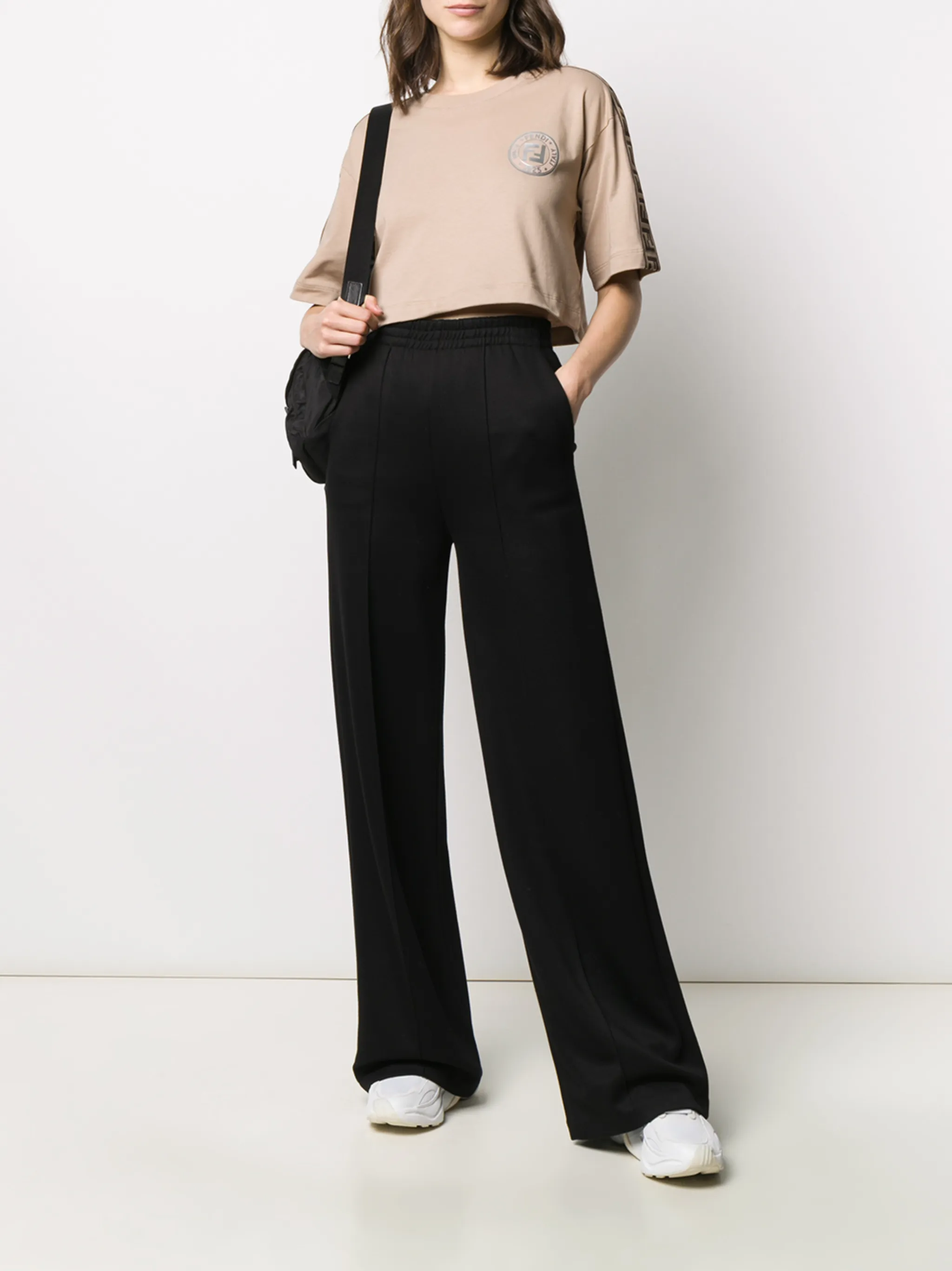FENDI cropped FF motif T-shirt | Eraldo.com HR FENDI cropped FF motif T-shirt | Eraldo.com HR