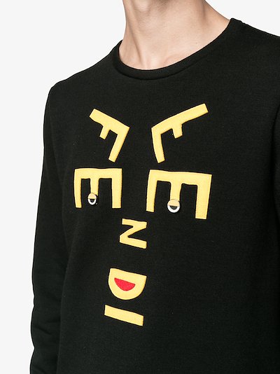 Fendi letters face sweatshirt | Browns