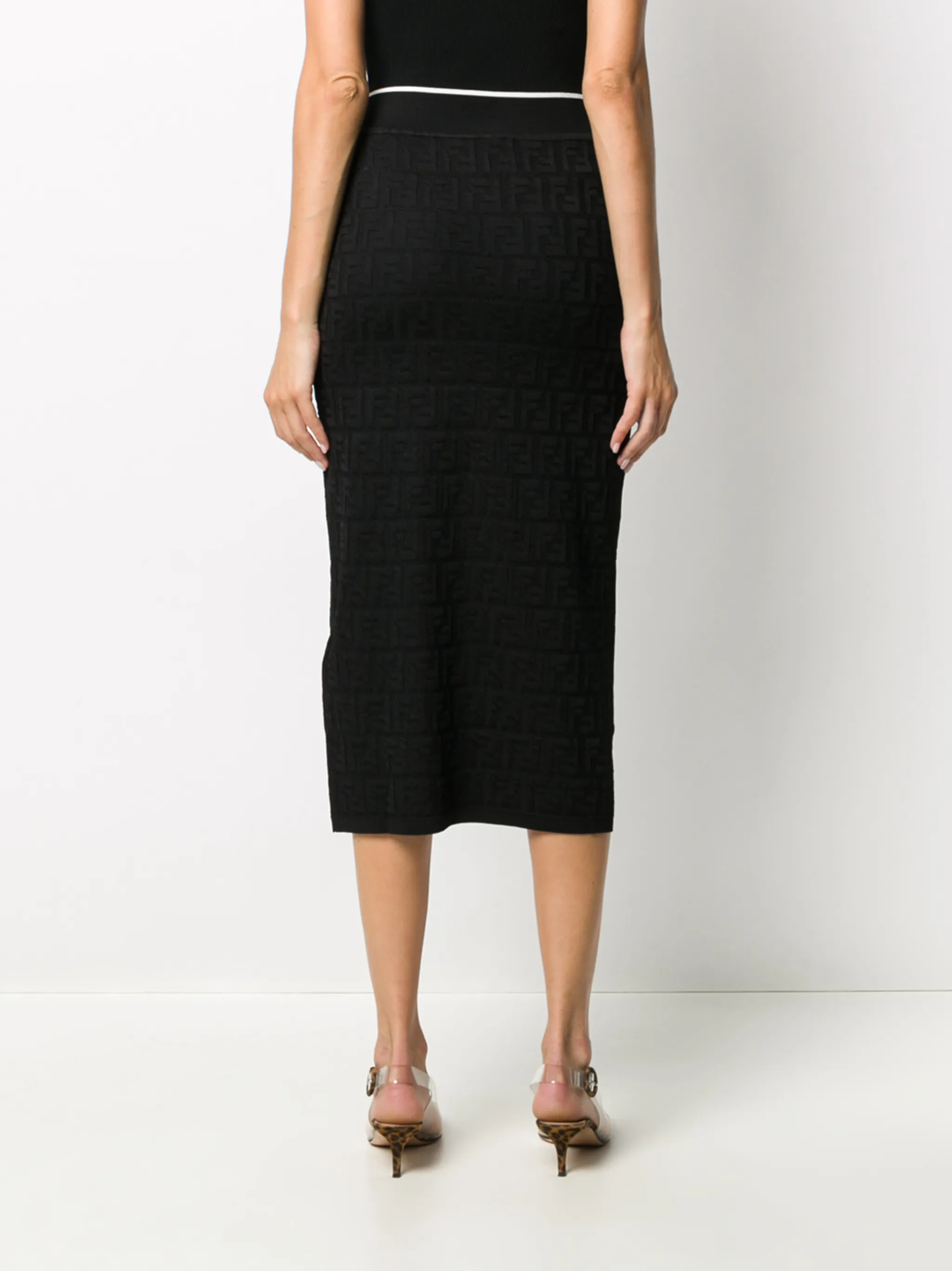 FENDI monogram pattern knitted skirt | Eraldo.com KR