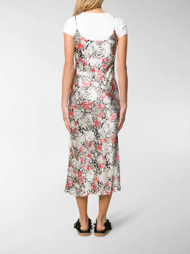 Buy Ganni Floral Slip Dress In Stock