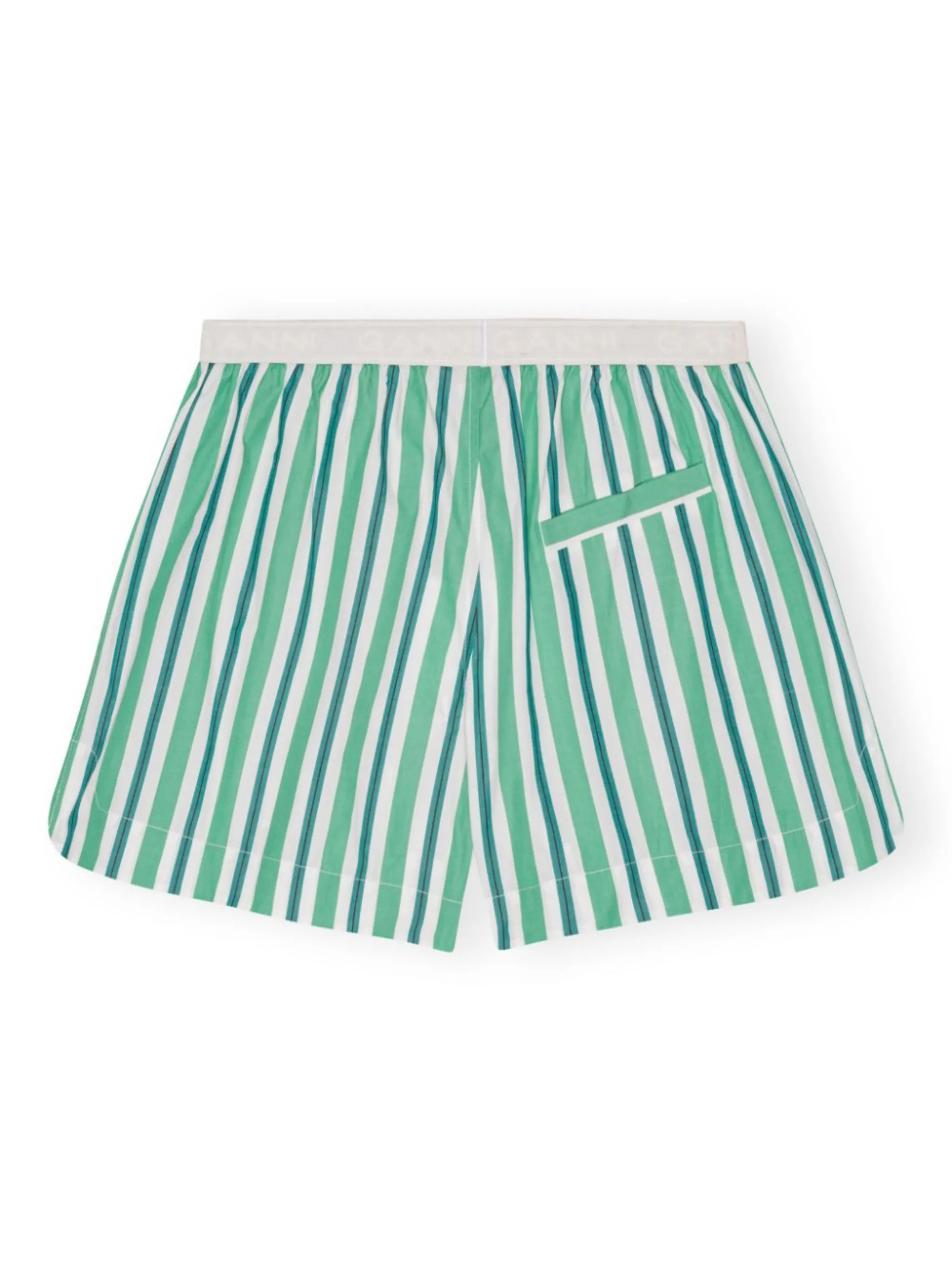 GANNI striped cotton mini shorts | Eraldo.com US