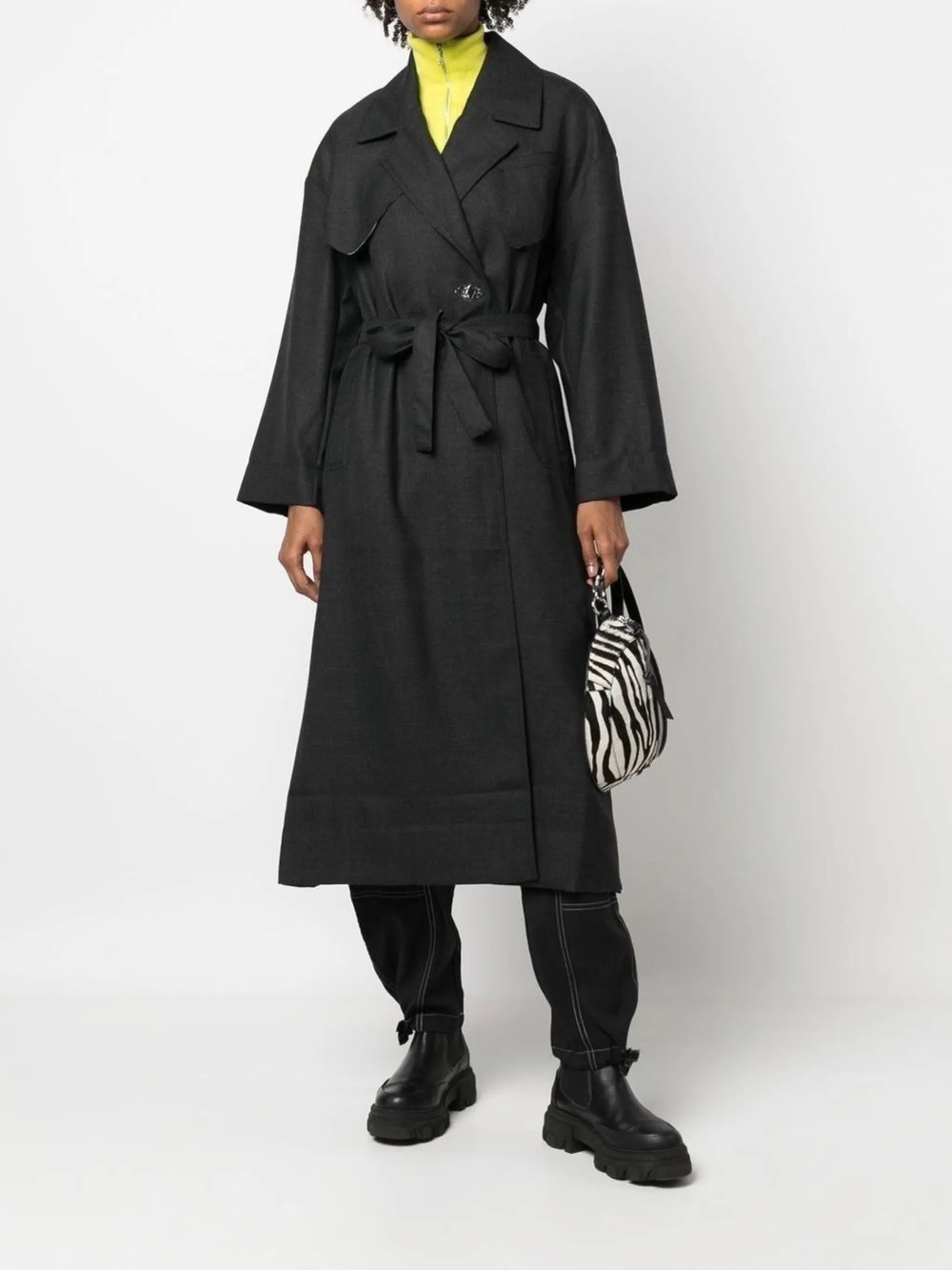 twill trench coat | GANNI | Eraldo.com