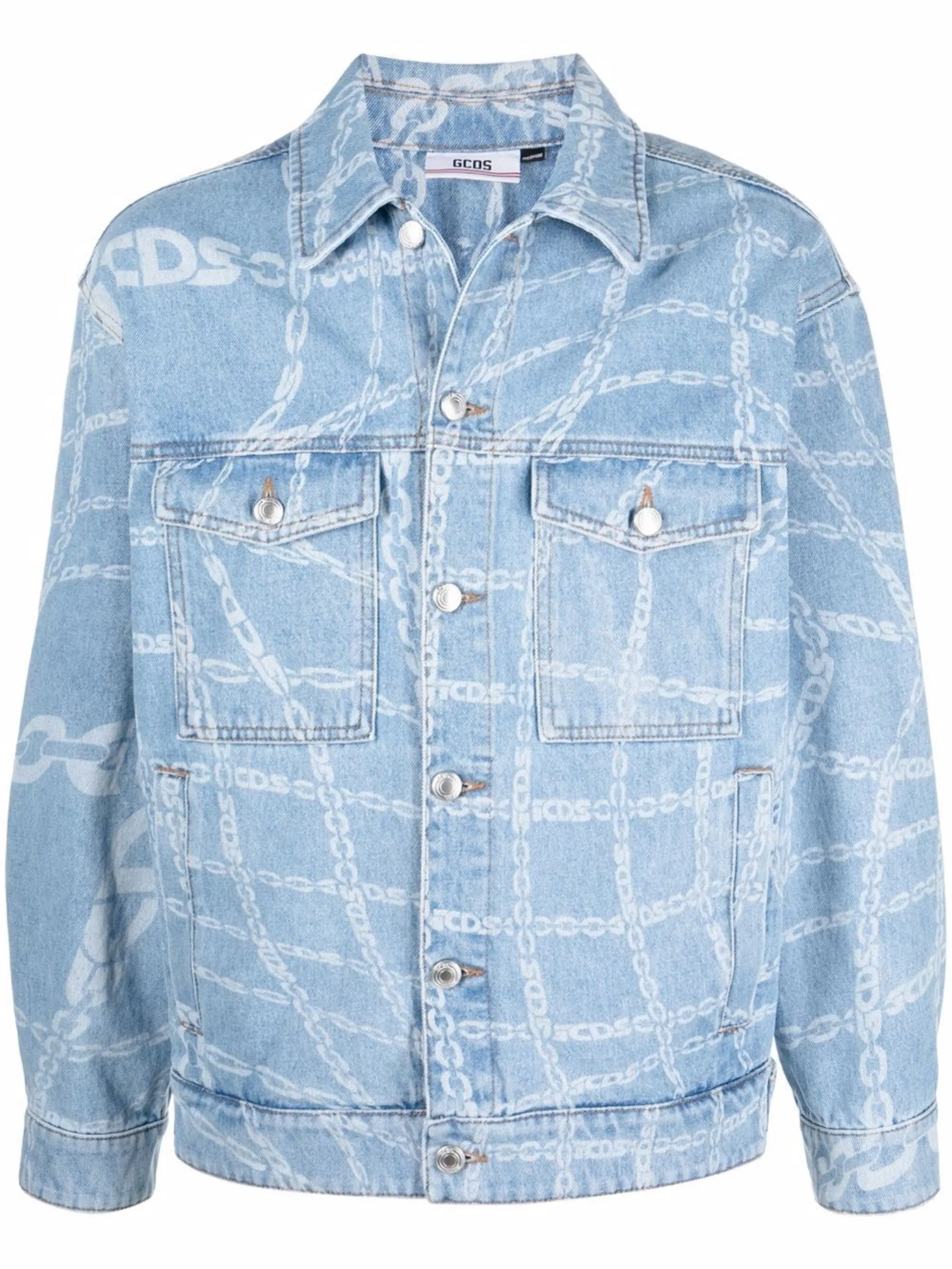 GCDS chain-detail denim jacket | Eraldo.com US