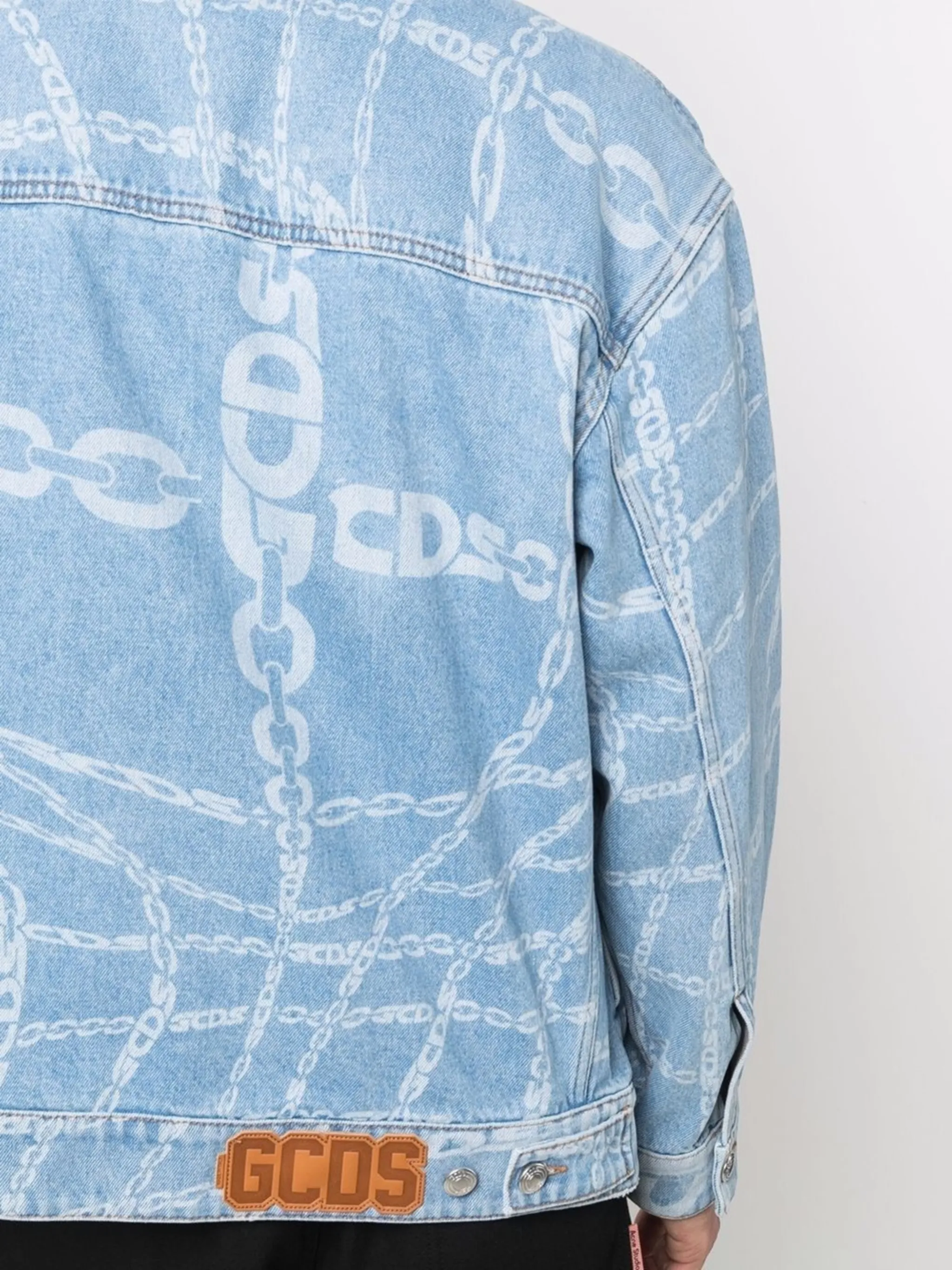 GCDS chain-detail denim jacket | Eraldo.com US