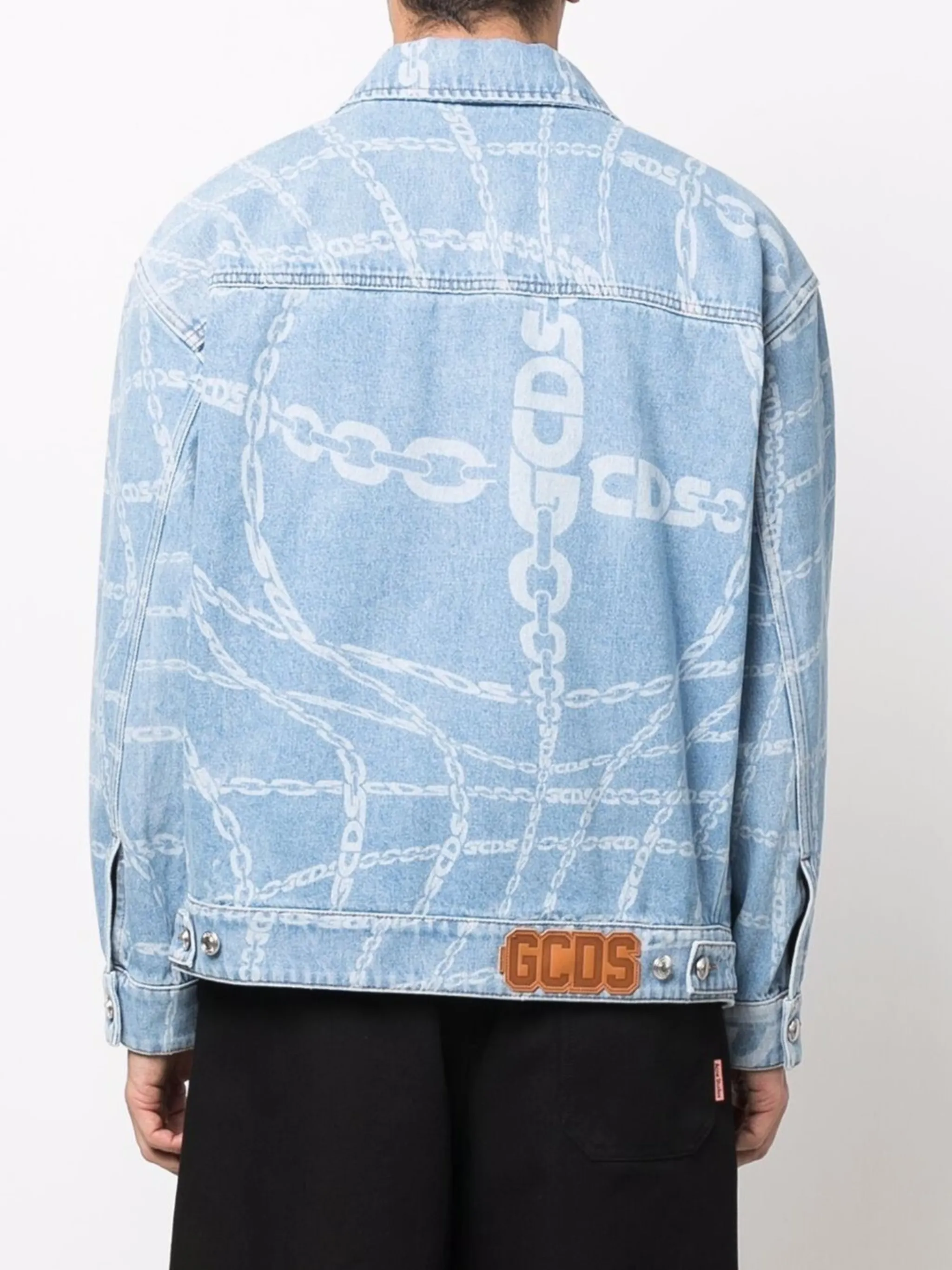 GCDS chain-detail denim jacket | Eraldo.com US