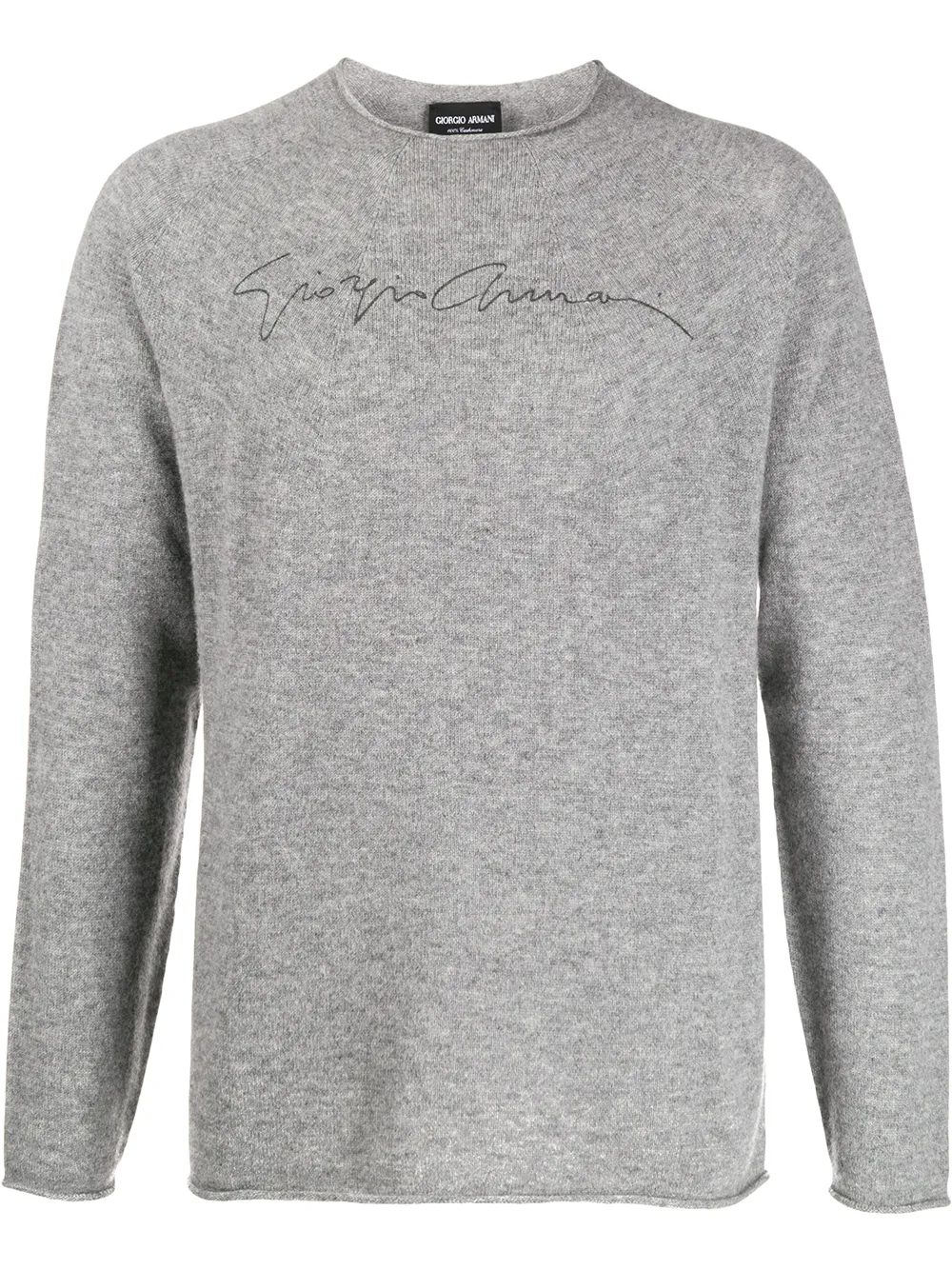 Giorgio Armani cashmere signature logo jumper | Eraldo.com UK