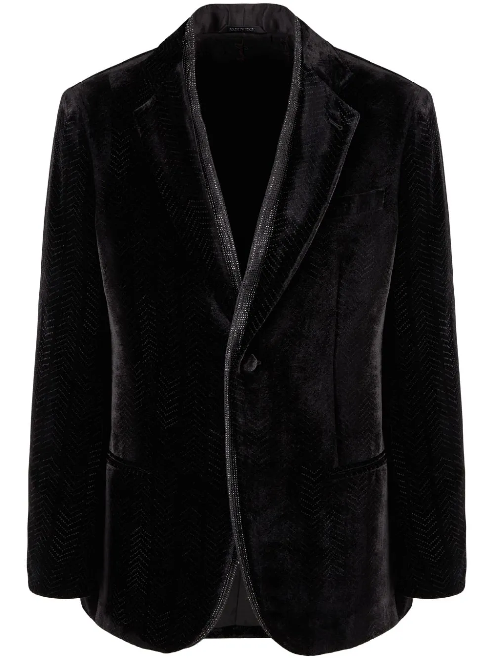 Giorgio Armani studded trim velvet blazer Eraldo FR
