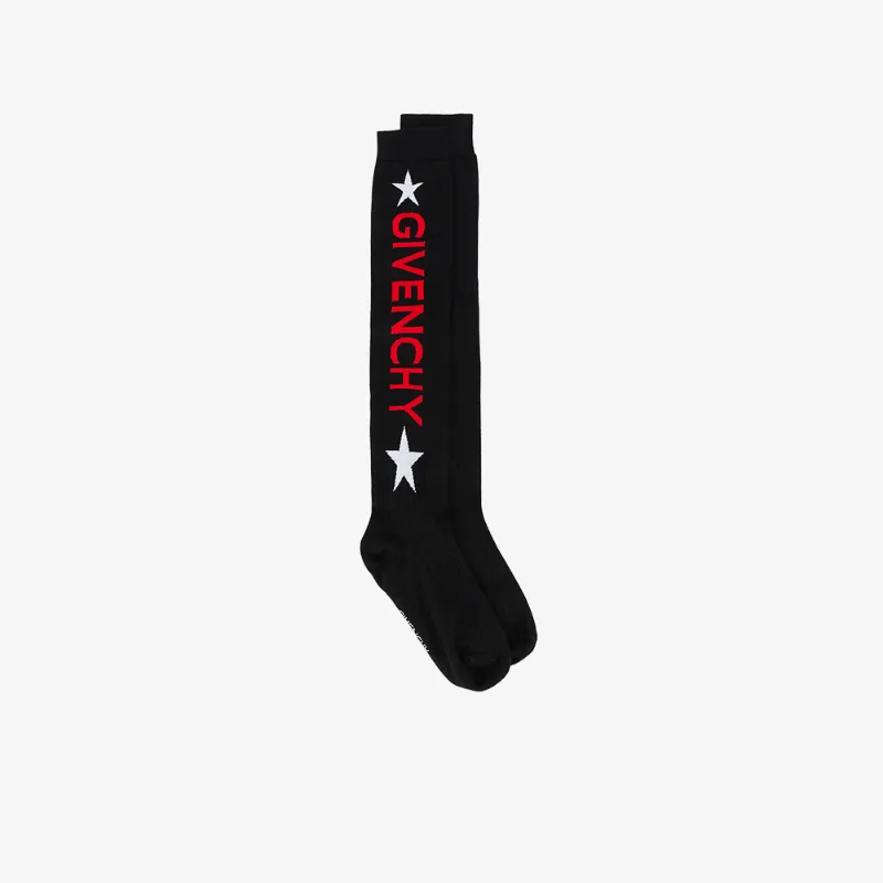 Givenchy logo intarsia knee high socks | Socks | Browns