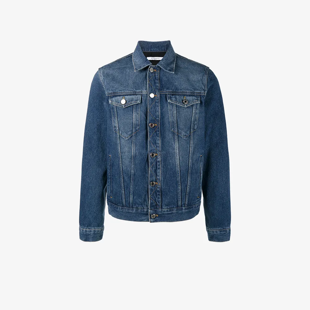 Givenchy logo print denim jacket | Browns