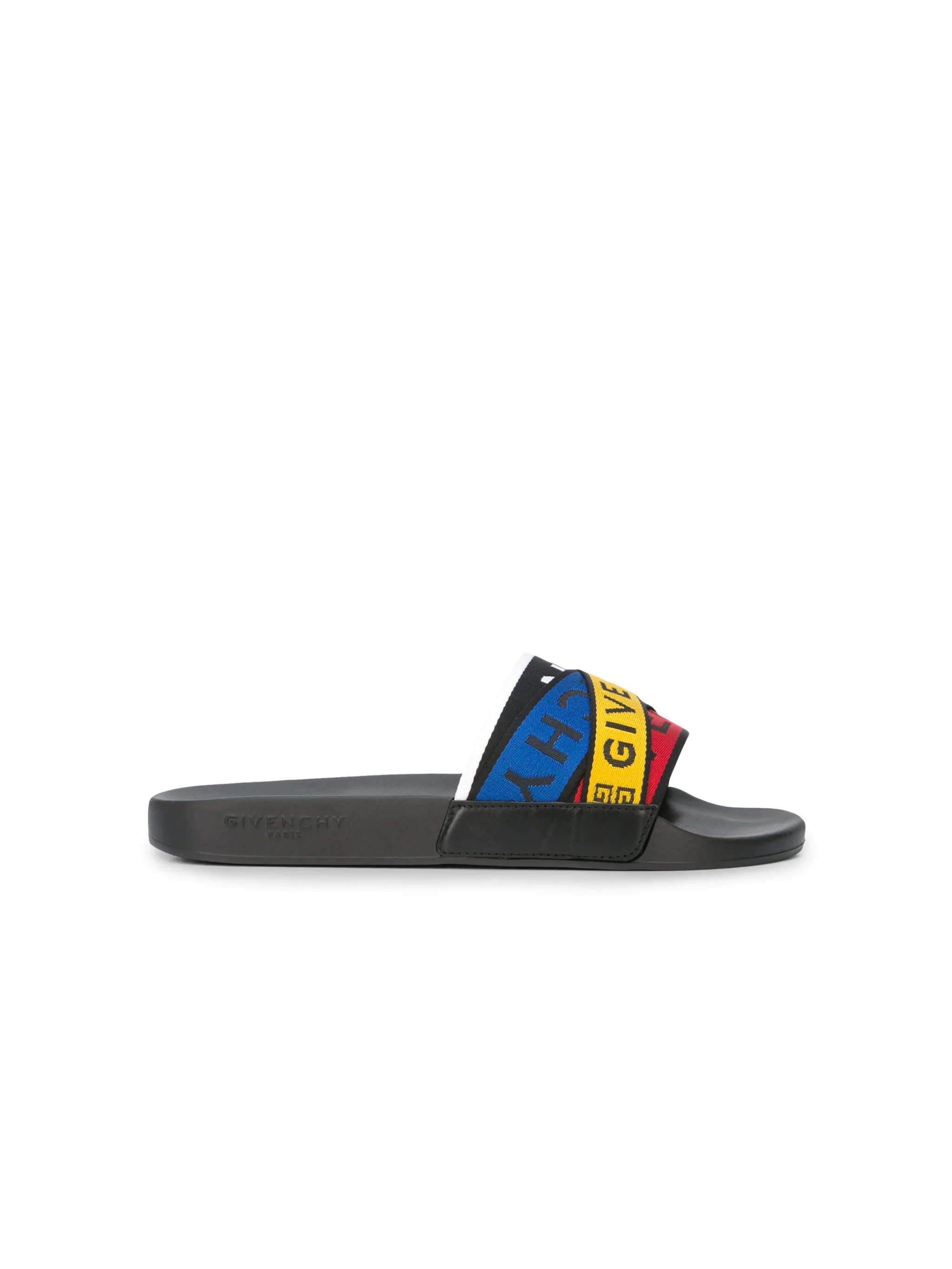 Givenchy multicoloured logo strap slides | Eraldo.com US