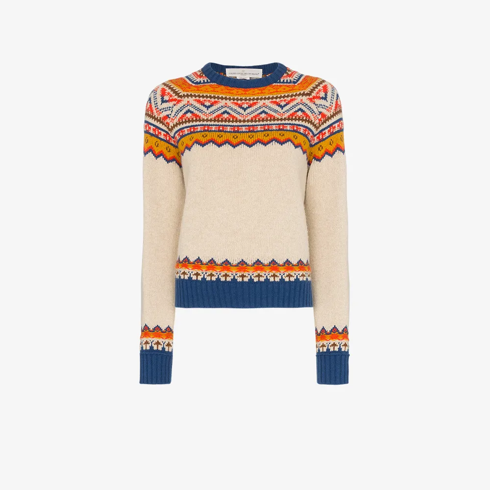 Golden Goose Momo Aztec intarsia jumper | Browns