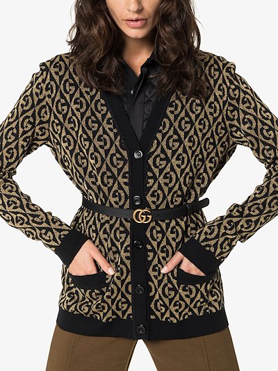 Gucci Marmont Leather Logo Belt | semashow.com