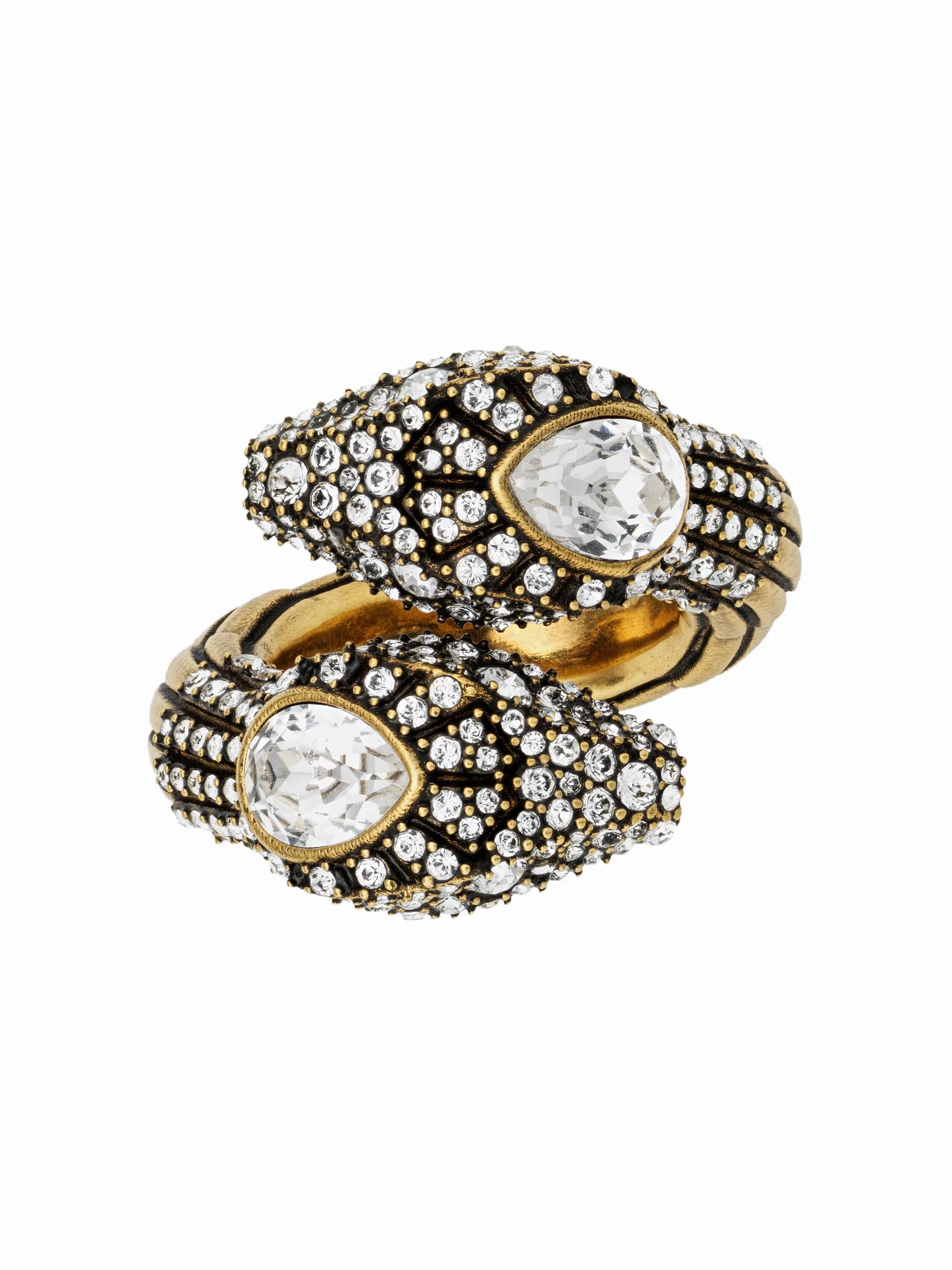 Gucci crystal embellished snake ring Eraldo HR