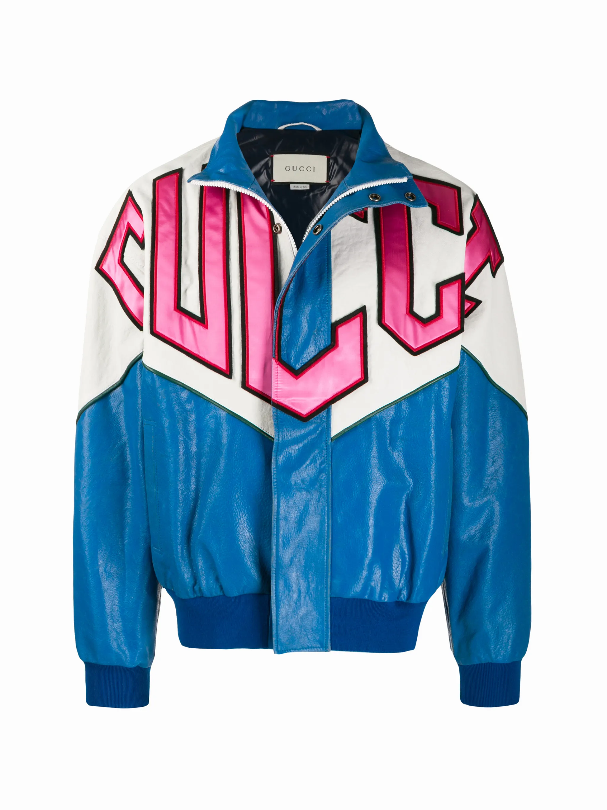 Gucci graphic patchwork bomber jacket | Eraldo.com US