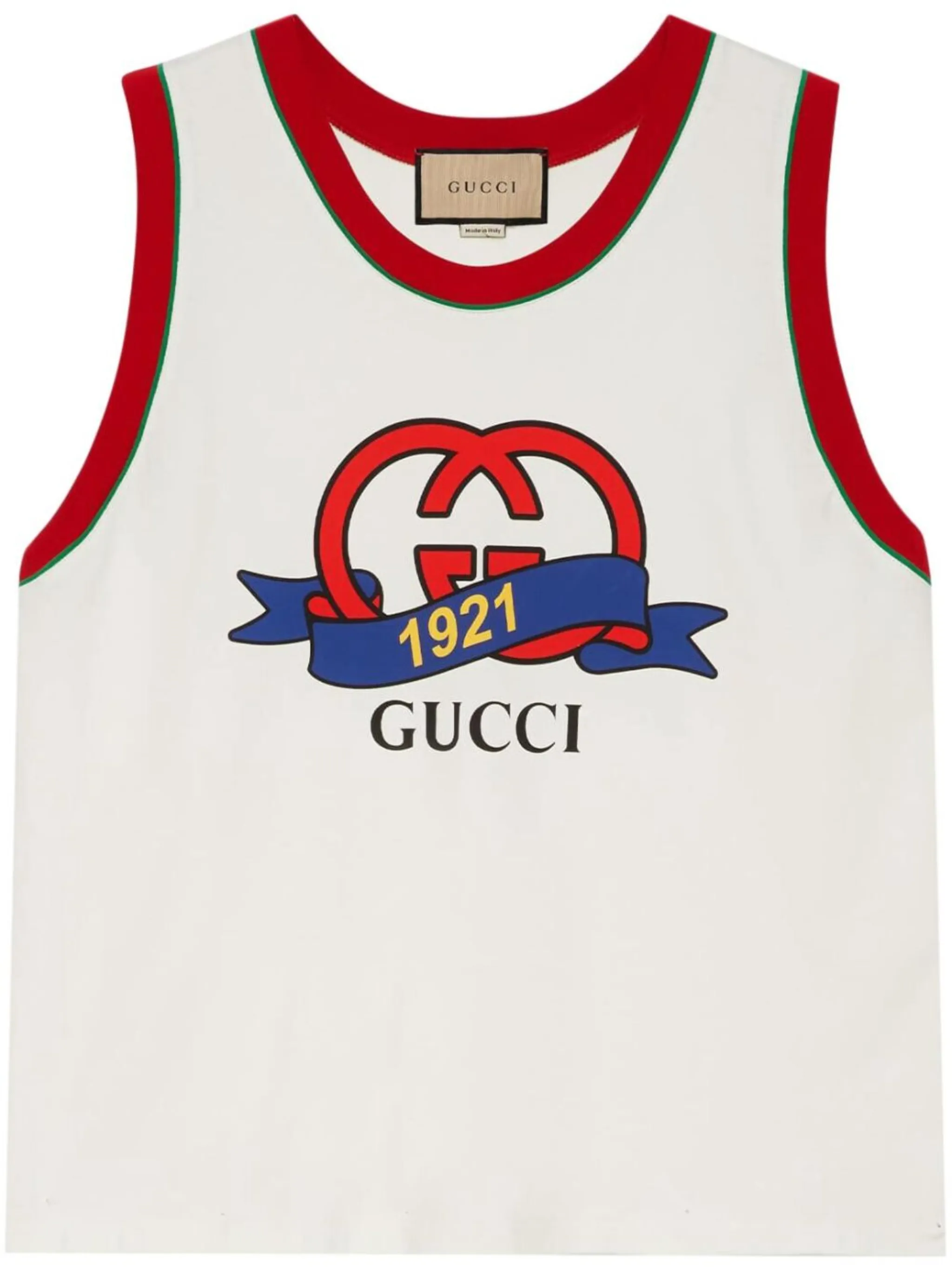 Interlocking G 1921-print cotton vest | Gucci | Eraldo.com