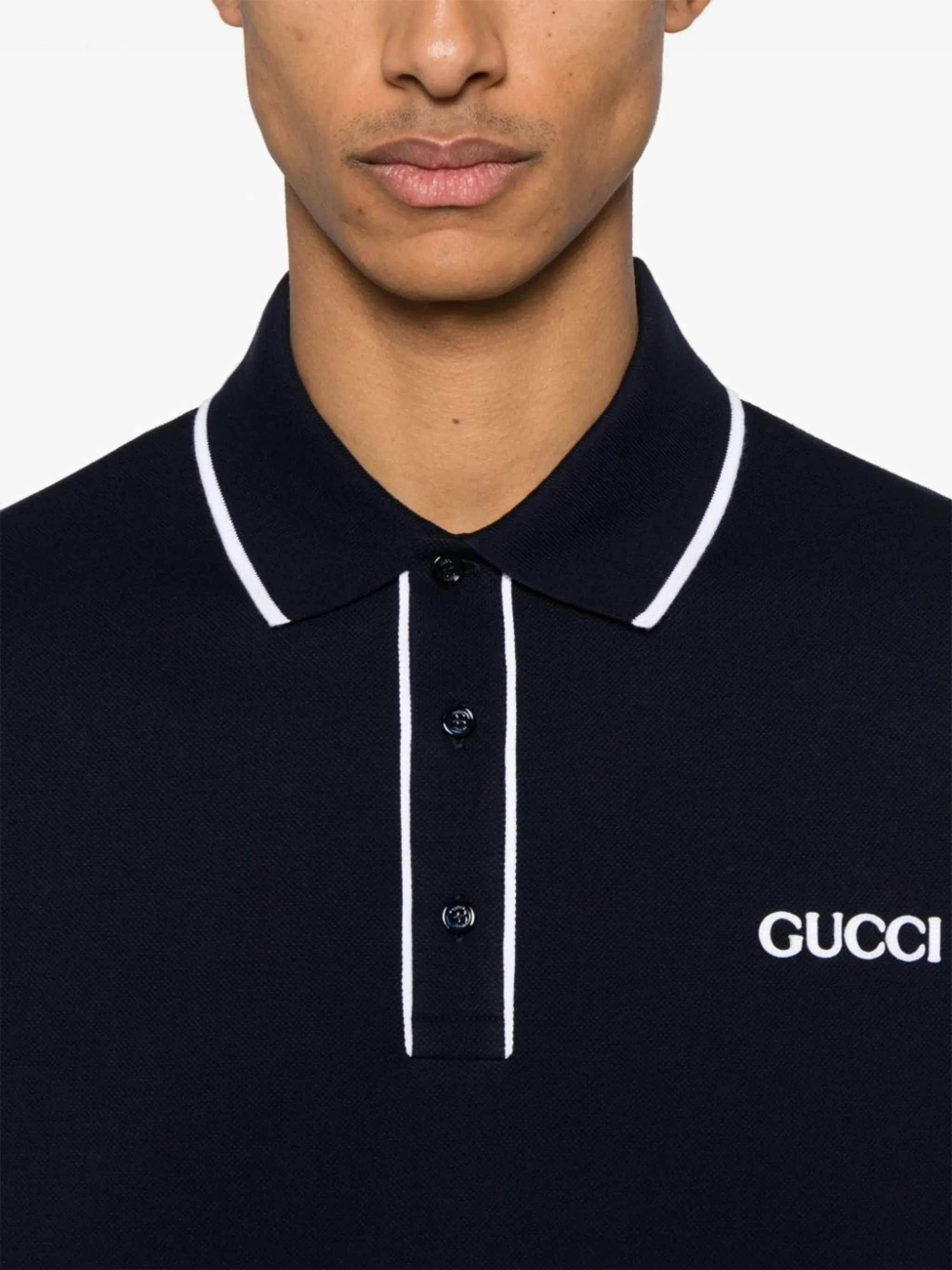 Gucci logo-patch polo shirt | Eraldo.com US