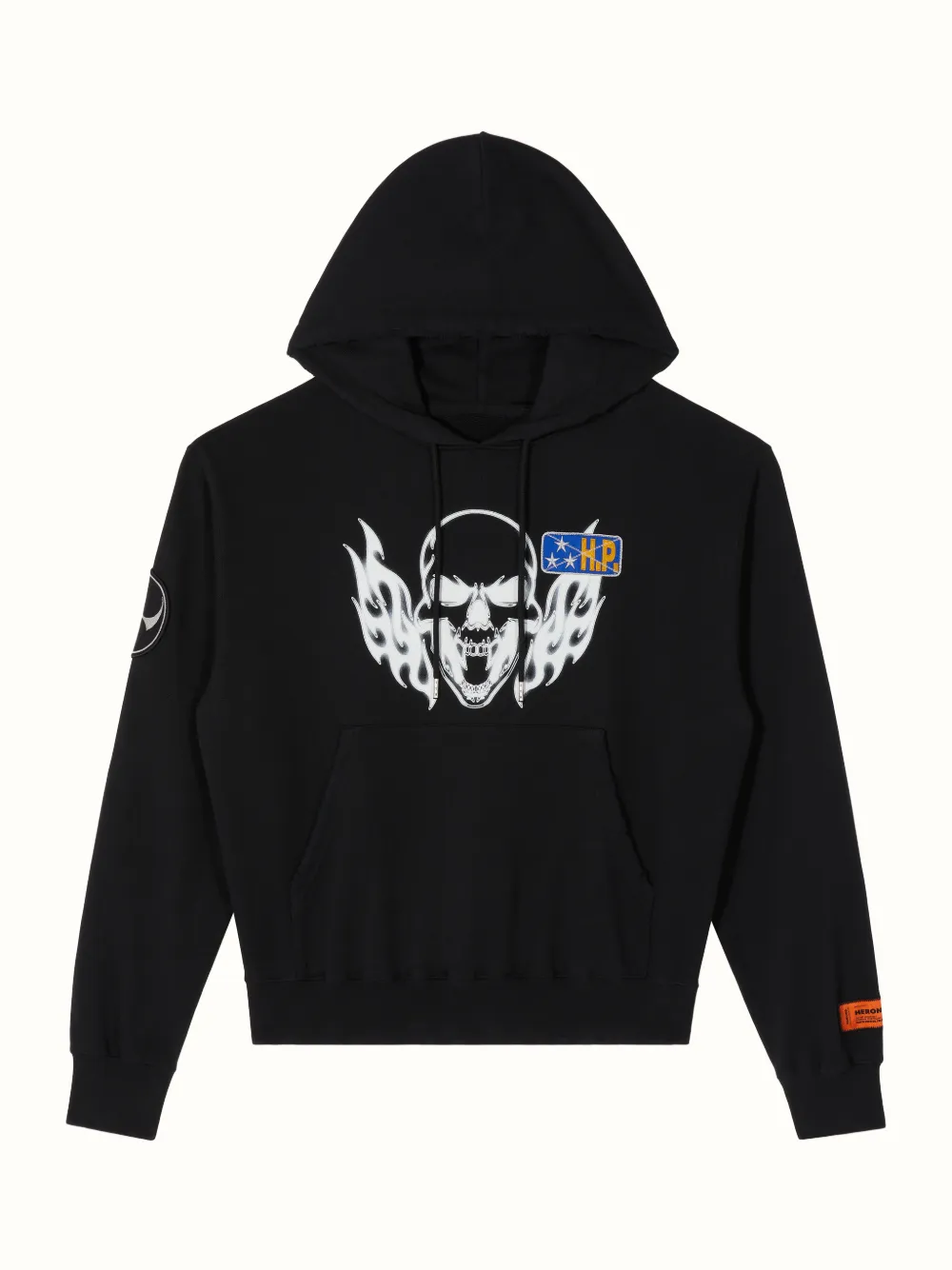 HOODIE FLAMING SKULL