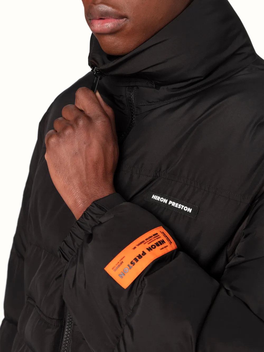 LABEL PUFFER JACKET | HERON PRESTON® Official Site