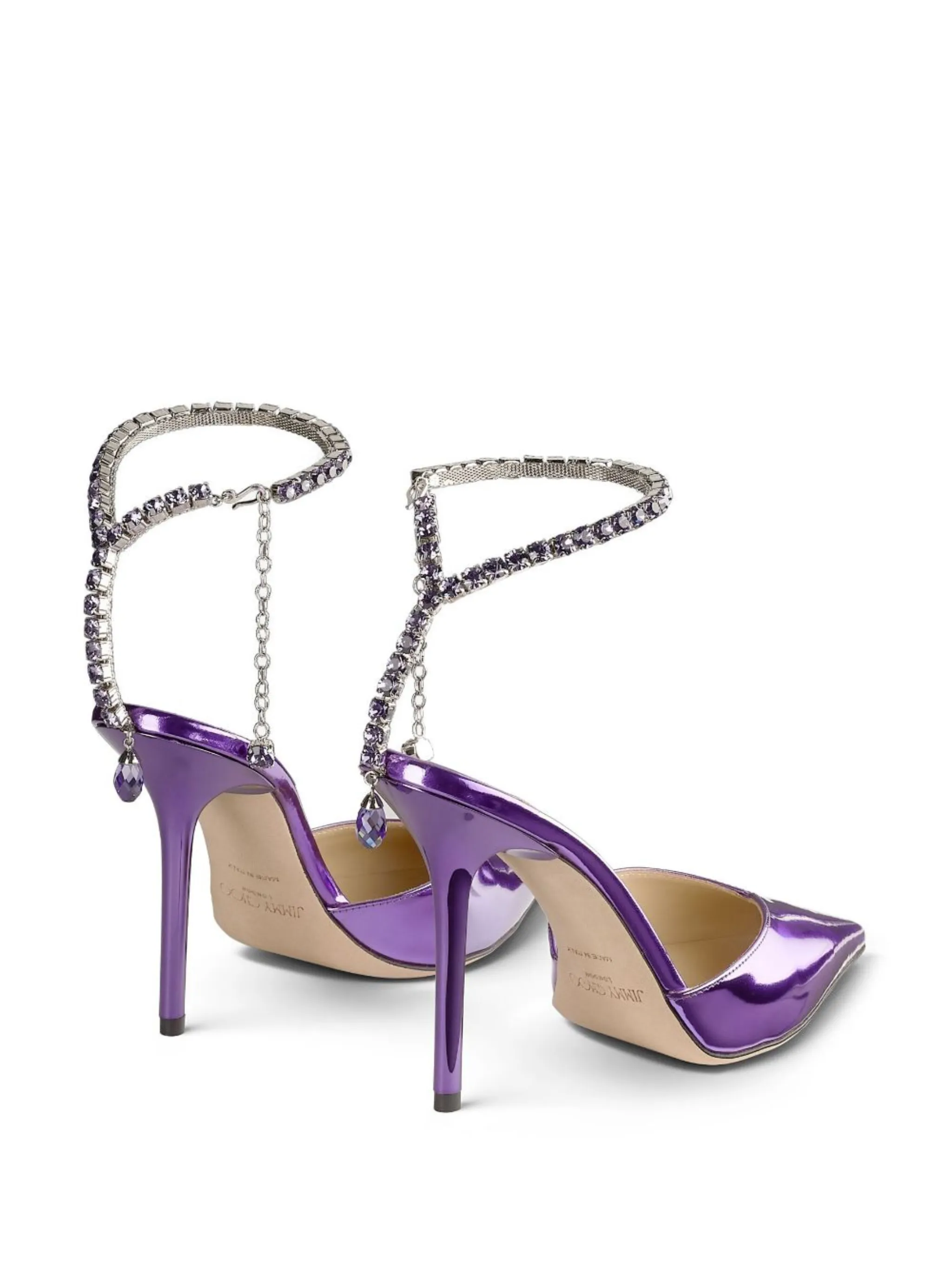 Saeda 100mm Crystal Embellished Pumps Jimmy Choo