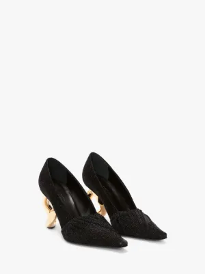 CHAIN HEEL PUMPS in black | JW Anderson AT CHAIN HEEL PUMPS in black | JW Anderson AT