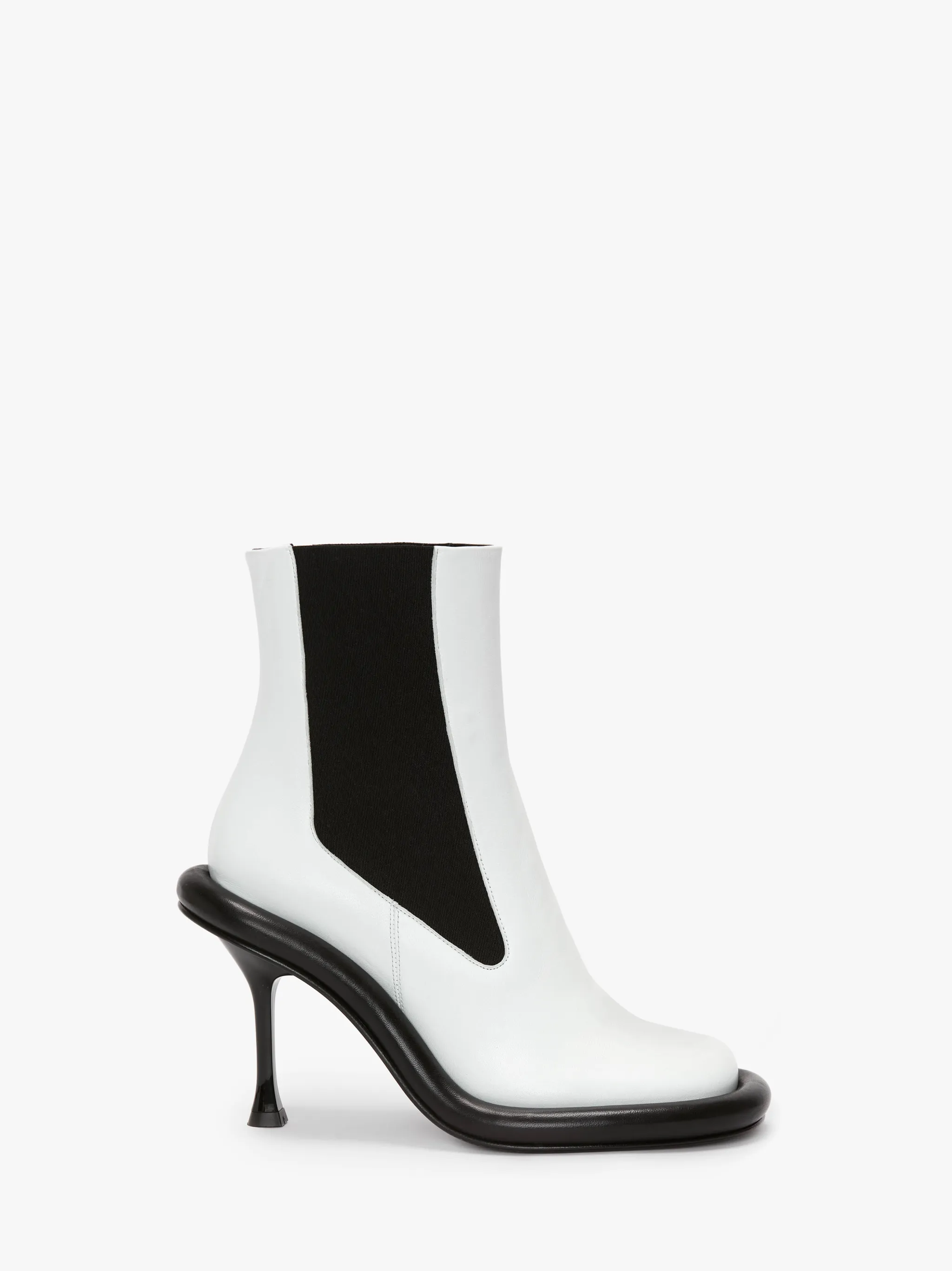 CHELSEA BUMPER-TUBE HEEL BOOTS in white | JW Anderson US