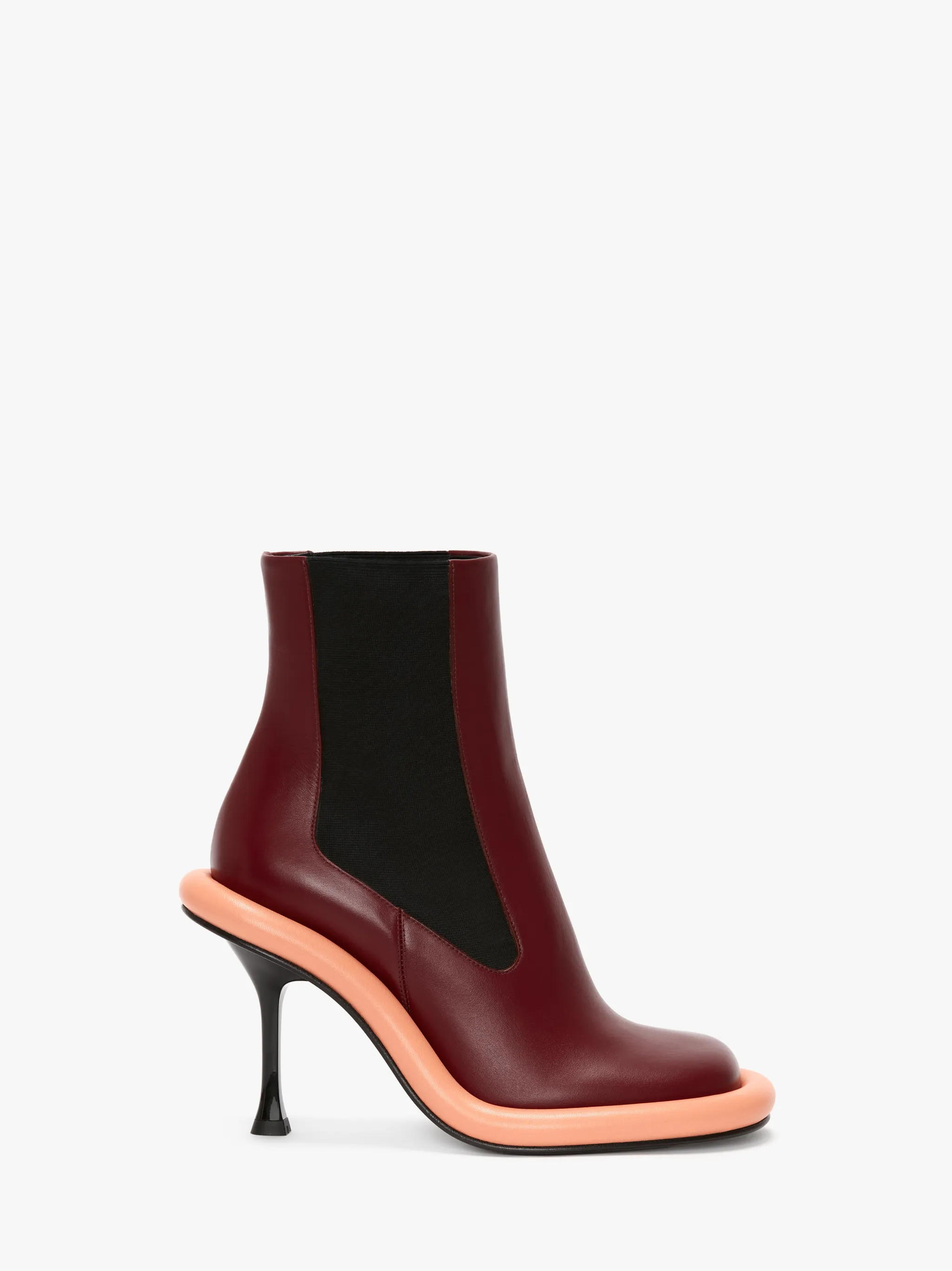 CHELSEA BUMPER-TUBE HEEL BOOTS in red | JW Anderson US