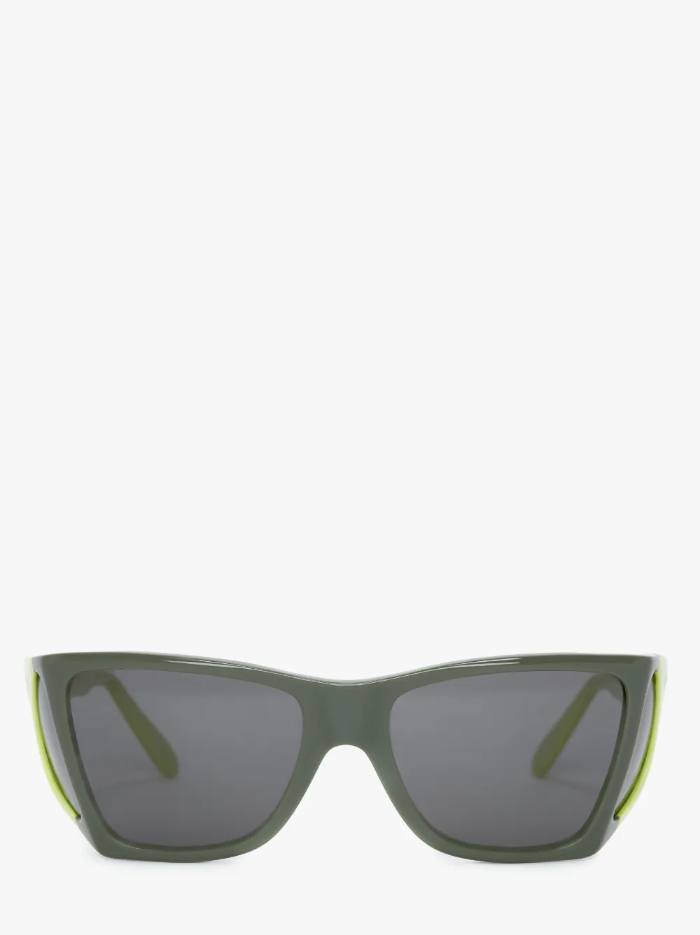 JW ANDERSON x PERSOL: WIDE FRAME SUNGLASSES in green | JW Anderson