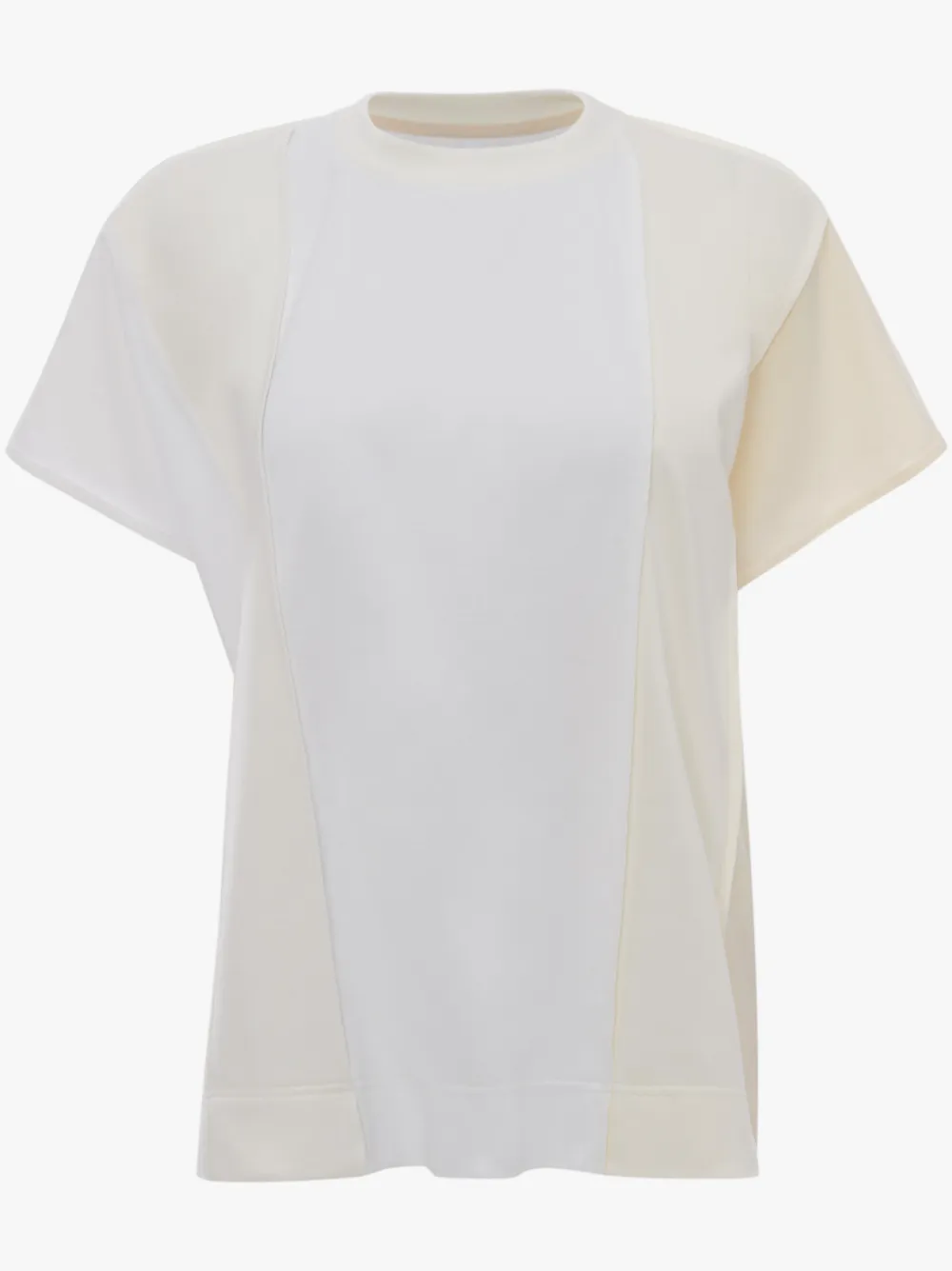 MADE IN BRITAIN: JERSEY PANEL TEE in white | JW Anderson US