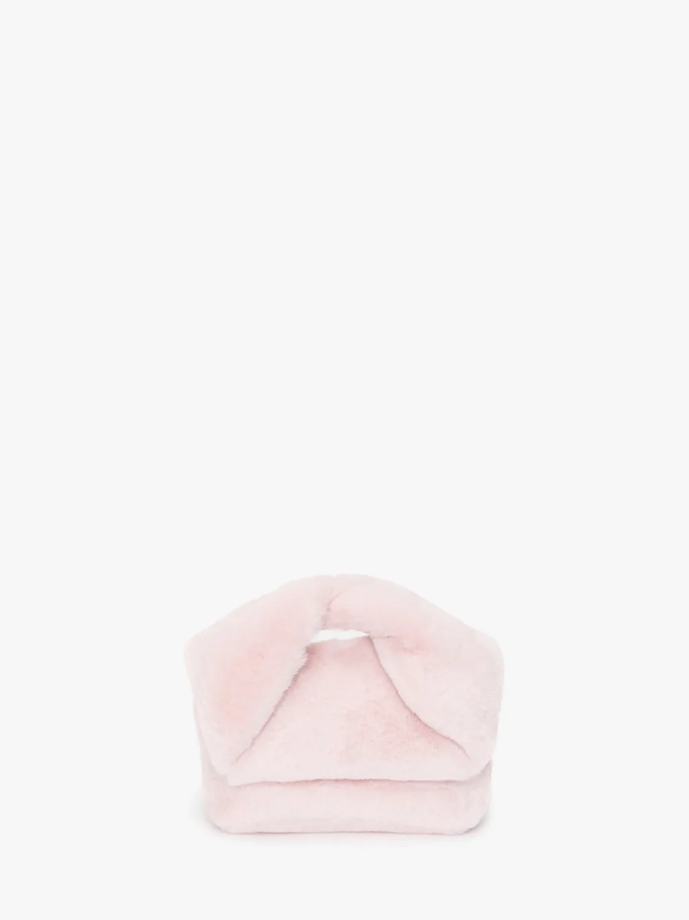 MEDIUM TWISTER - FAUX FUR TOP HANDLE BAG in pink | JW Anderson
