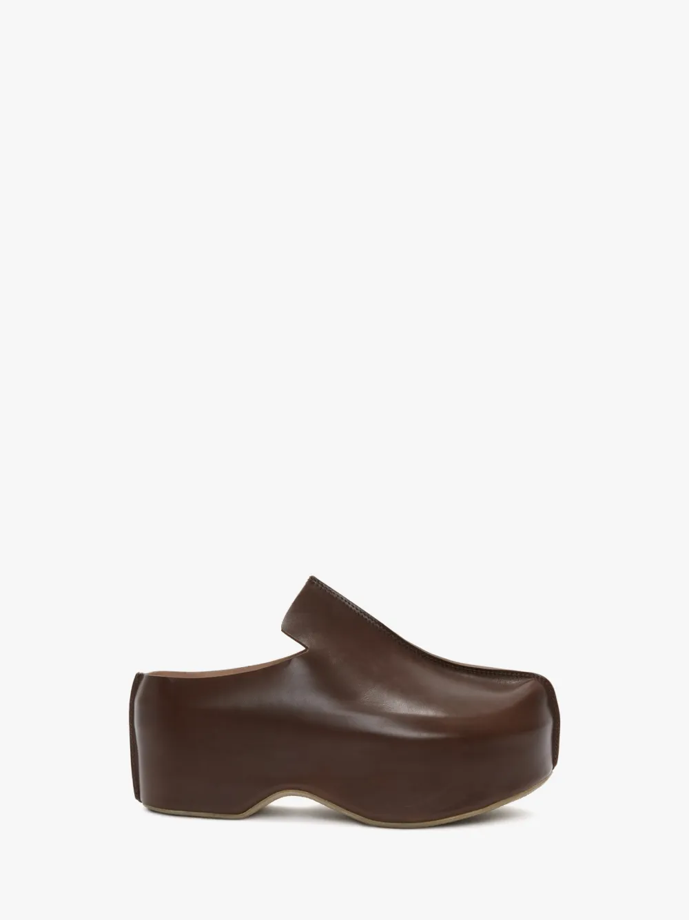SABOT PLATFORM IN PELLE in marrone | JW Anderson IT
