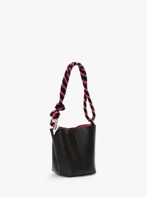SMALL JWA CORNER BUCKET LEATHER BUCKET BAG in black JW Anderson GB