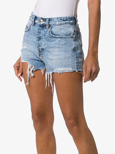 Ksubi Tongue N Cheek Cut Off Denim Shorts | Browns