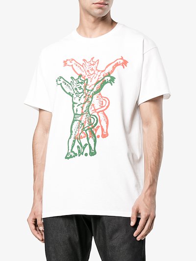 Languages Lint print t-shirt | Browns