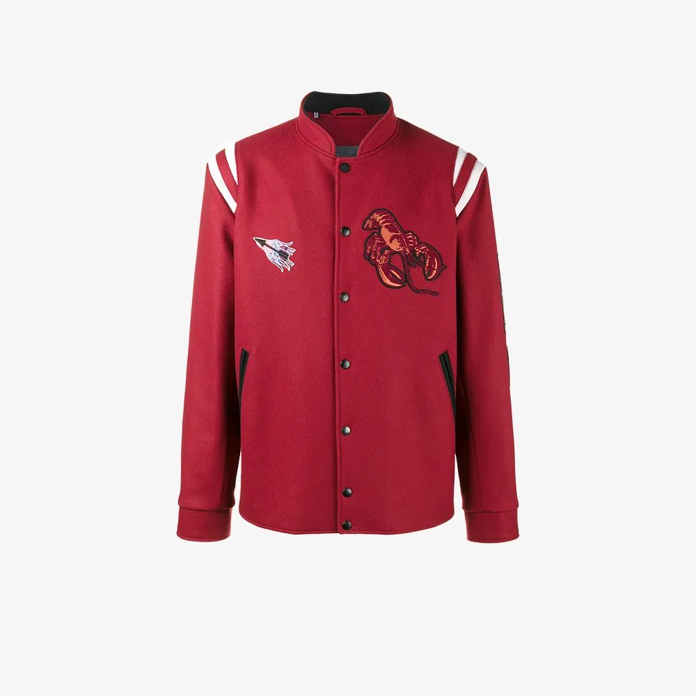 LANVIN embroidered basketball jacket | Browns
