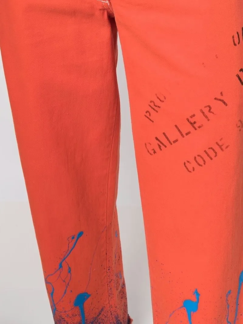 Lanvin x Gallery Dept. paint splatter-print denim jeans | Eraldo.com US