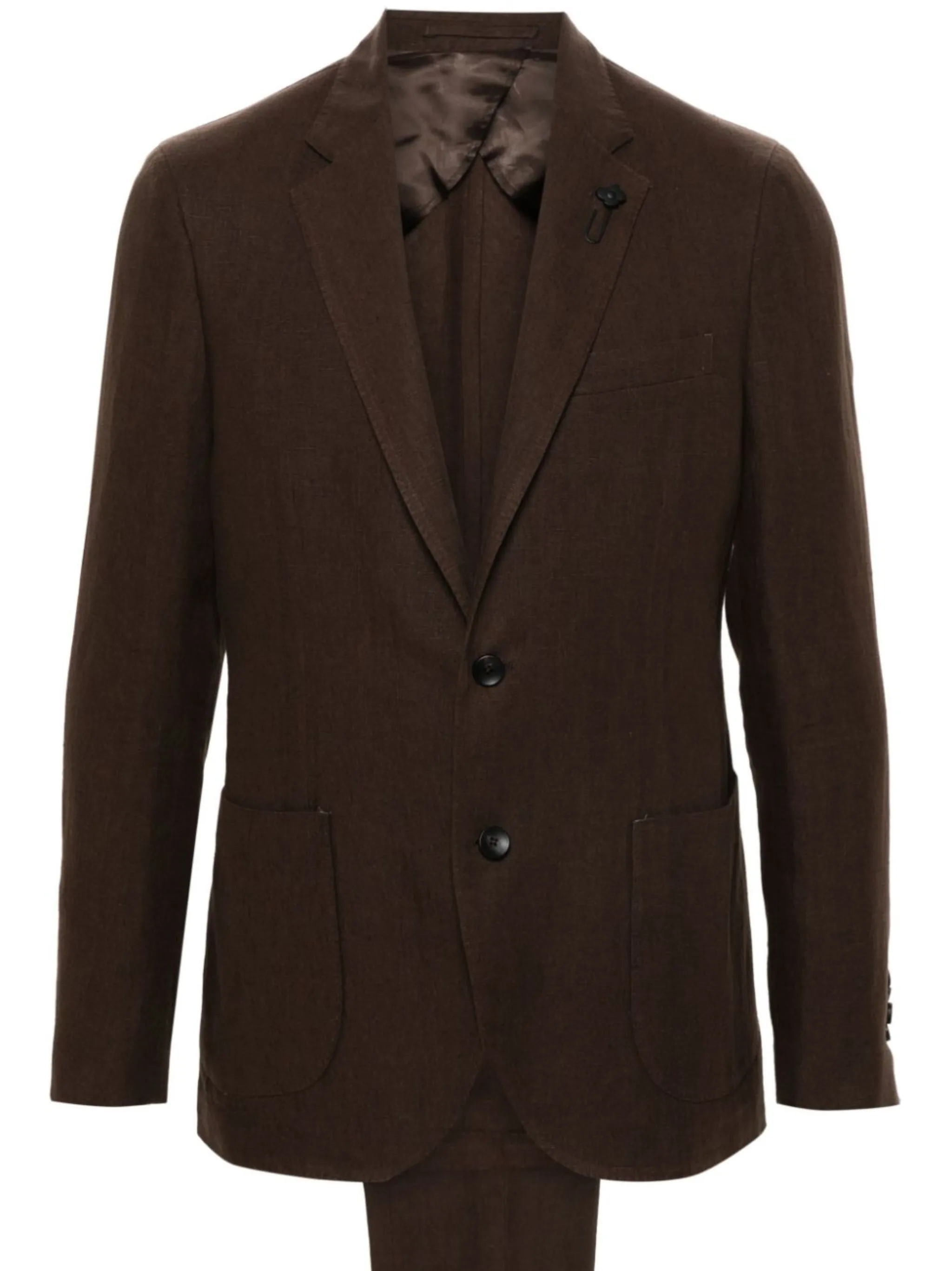 Lardini Linen Single Breasted Suit Us