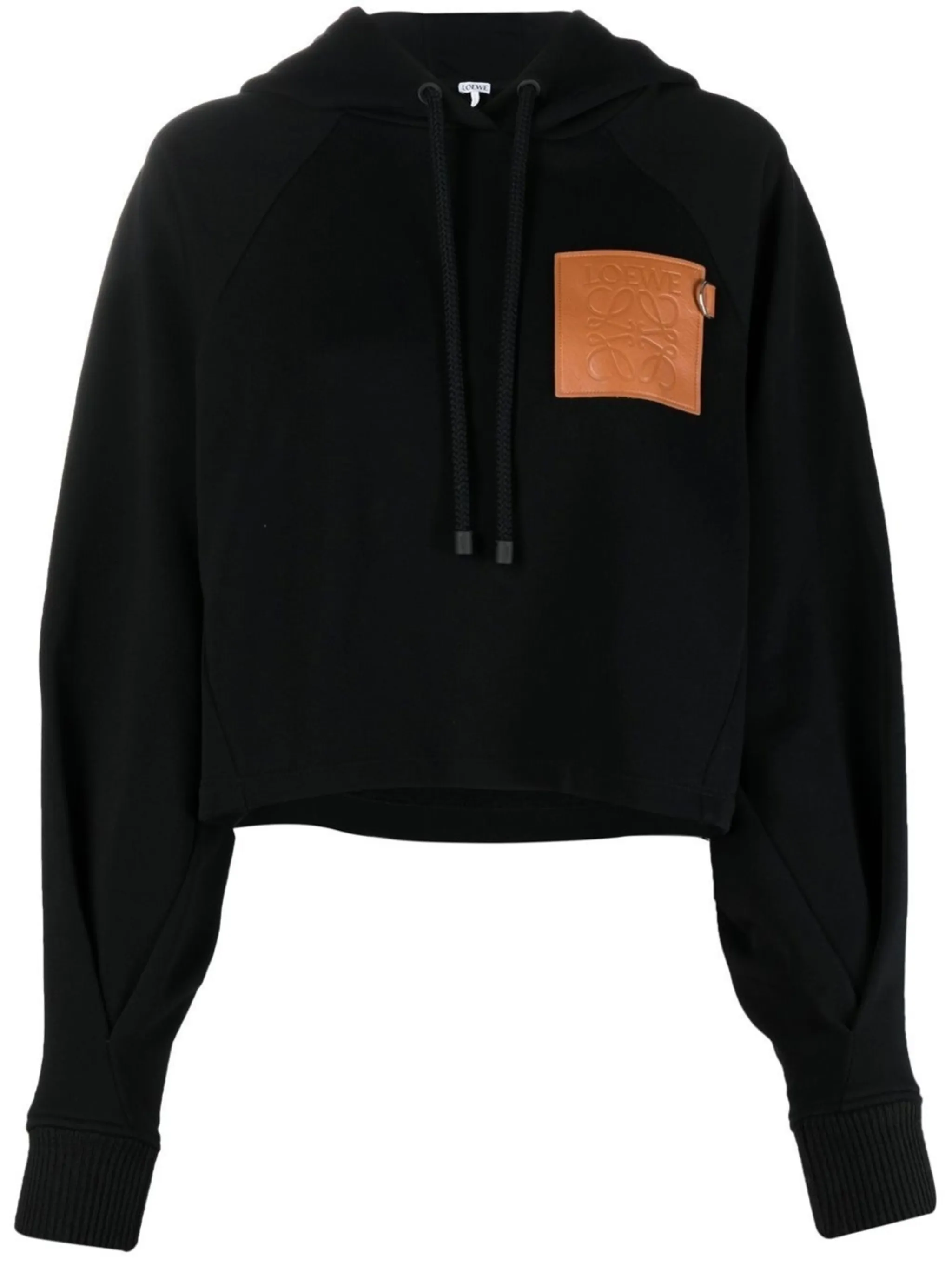 LOEWE logo-patch cotton hoodie | Eraldo.com US