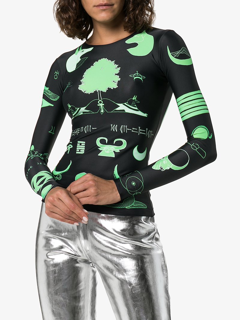 Marine Serre Shamanic print T-shirt | Browns