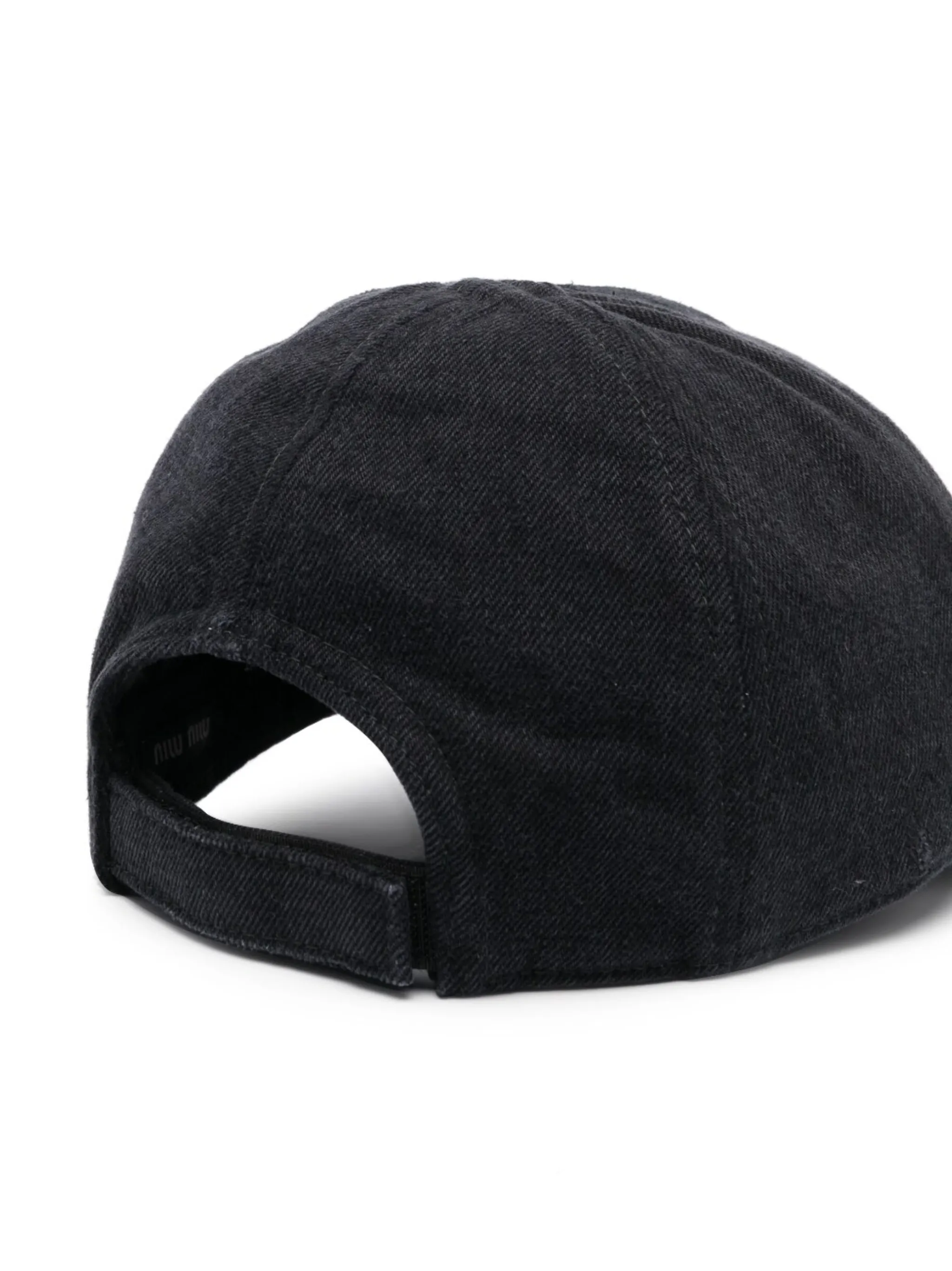 Miu Miu logo-embroidered denim cap | Eraldo.com US
