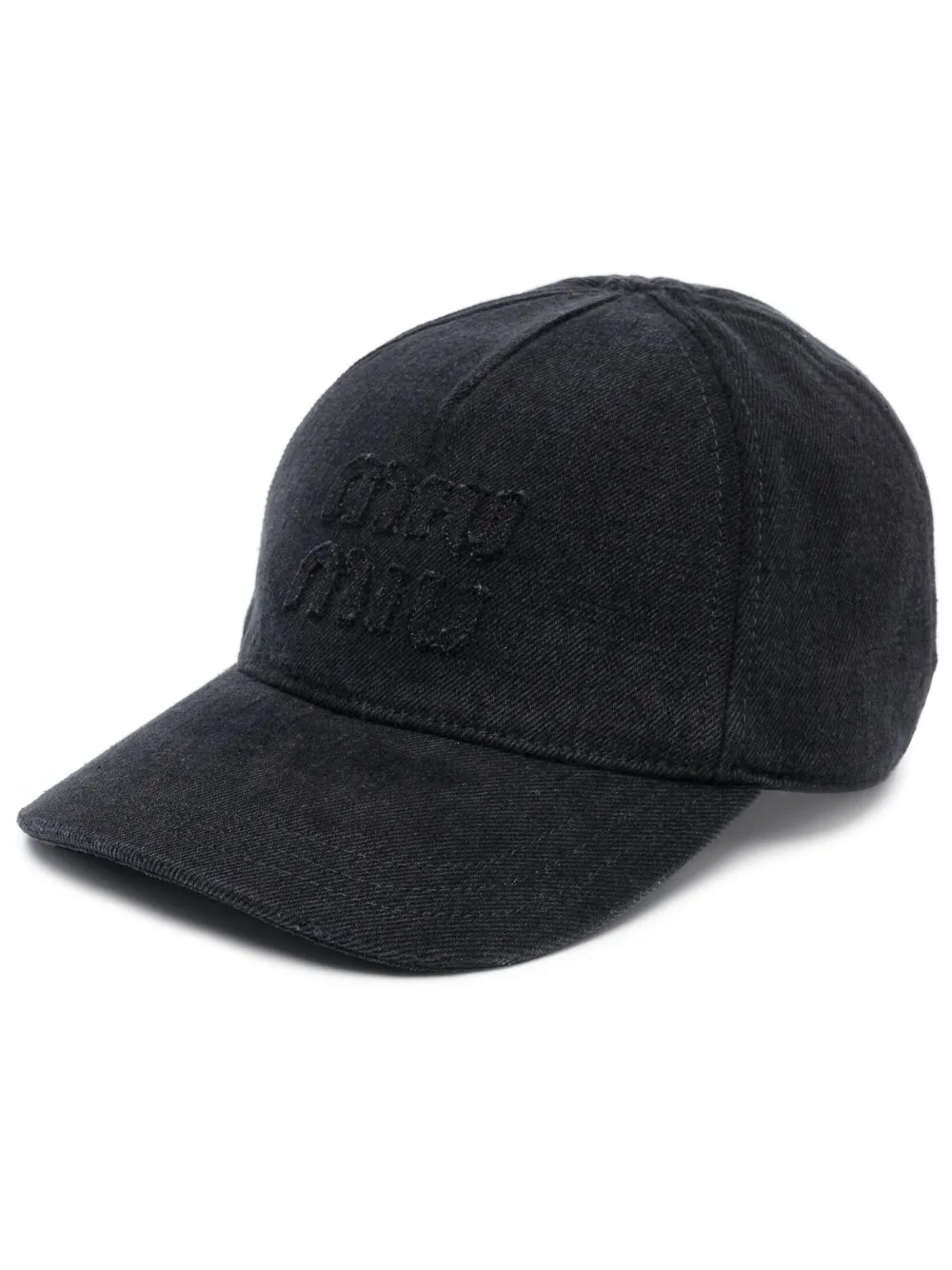 Miu Miu logo-embroidered denim cap | Eraldo.com US