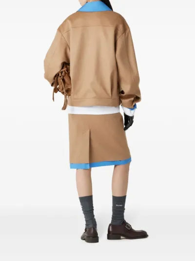 Miu Miu poplin-detailed jacket | Eraldo.com US Miu Miu poplin-detailed jacket | Eraldo.com US