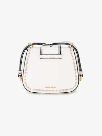 Miu Miu White Dahlia crystal Small shoulder bag | Browns
