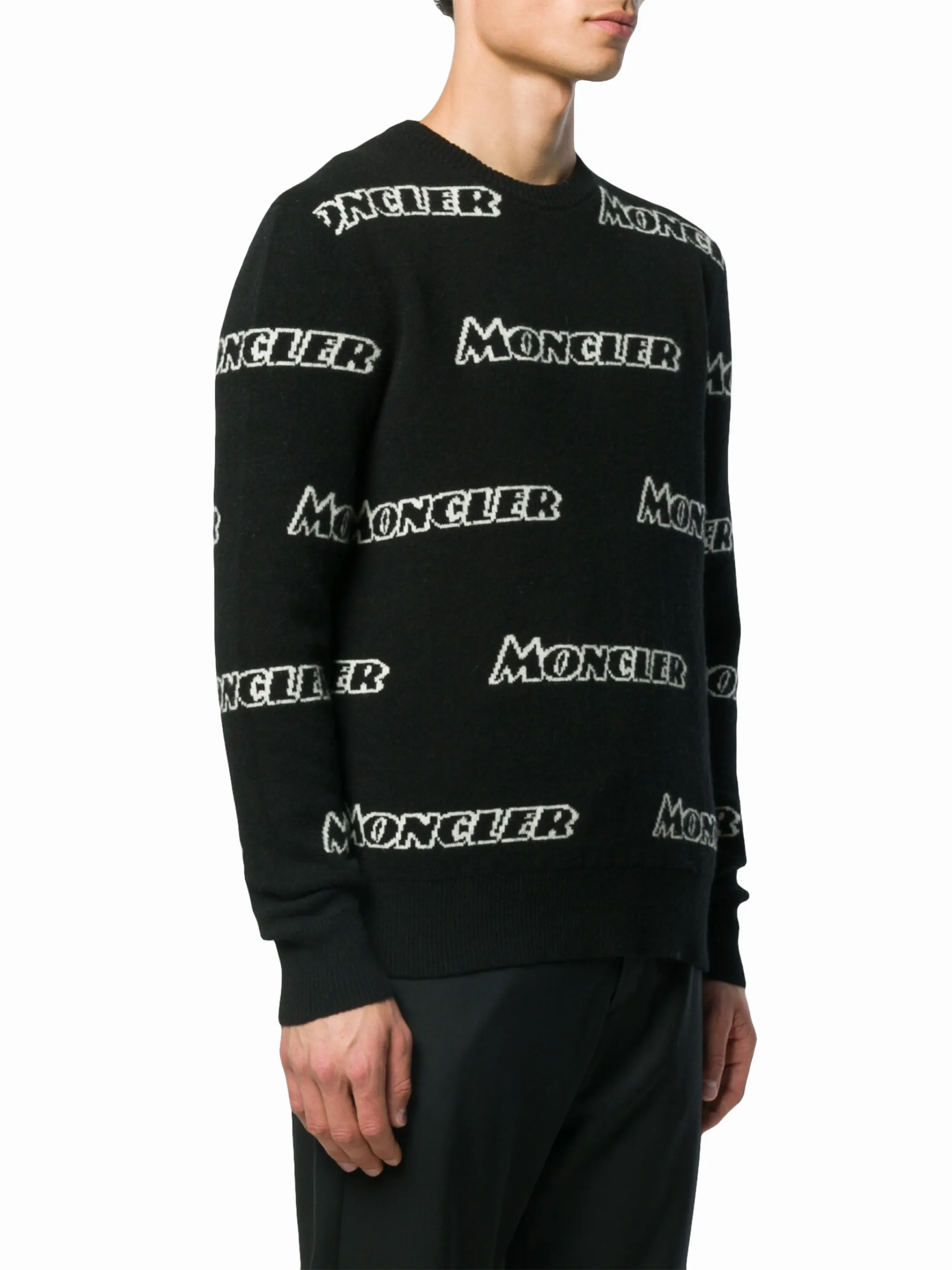 logo intarsia sweater | Moncler | Eraldo.com