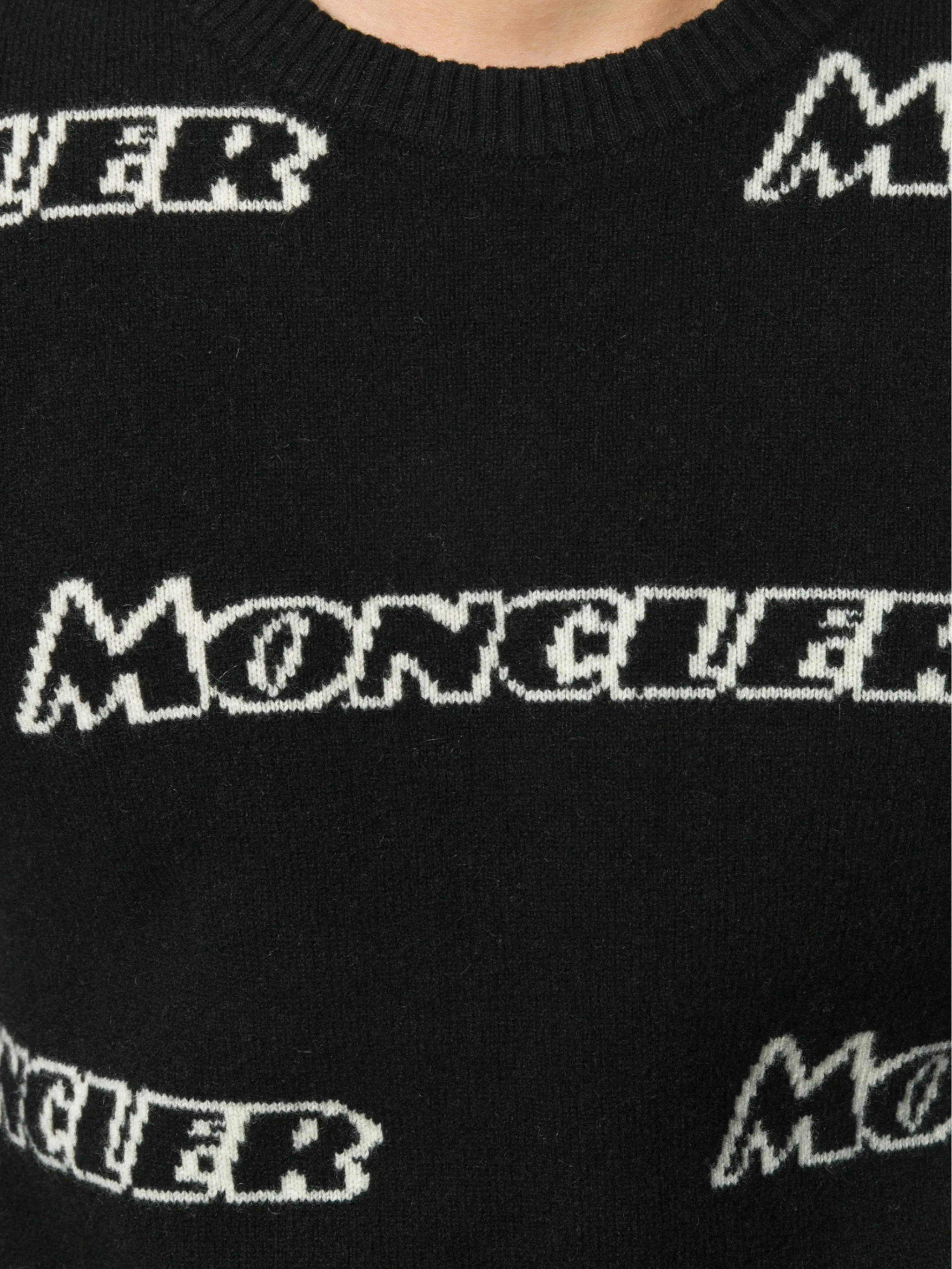 logo intarsia sweater | Moncler | Eraldo.com
