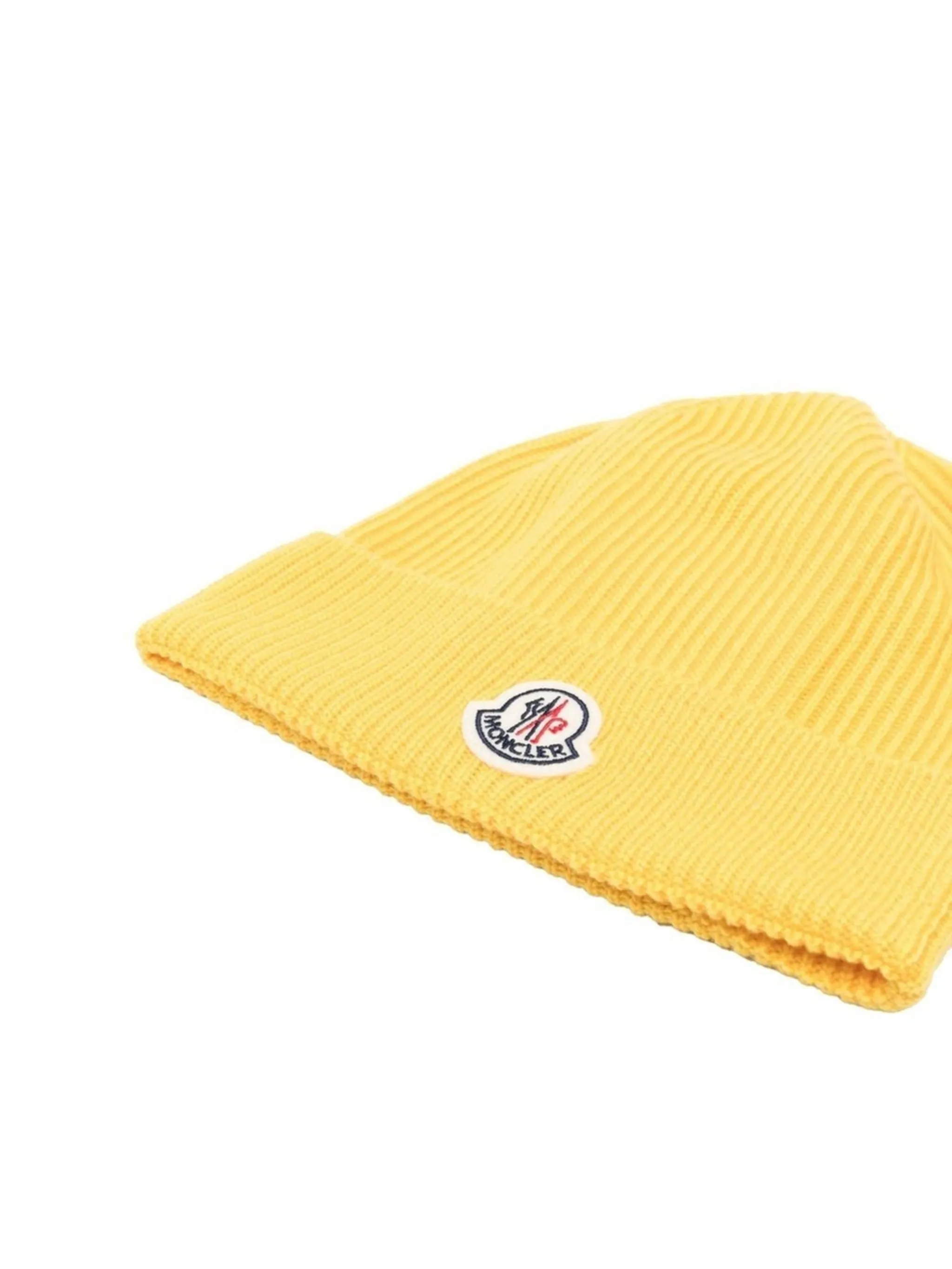 Moncler logo-patch ribbed beanie | Eraldo.com US