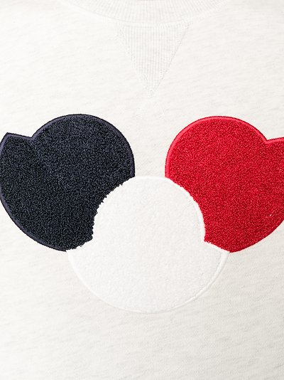 Moncler logo patch sweatshirt | Browns